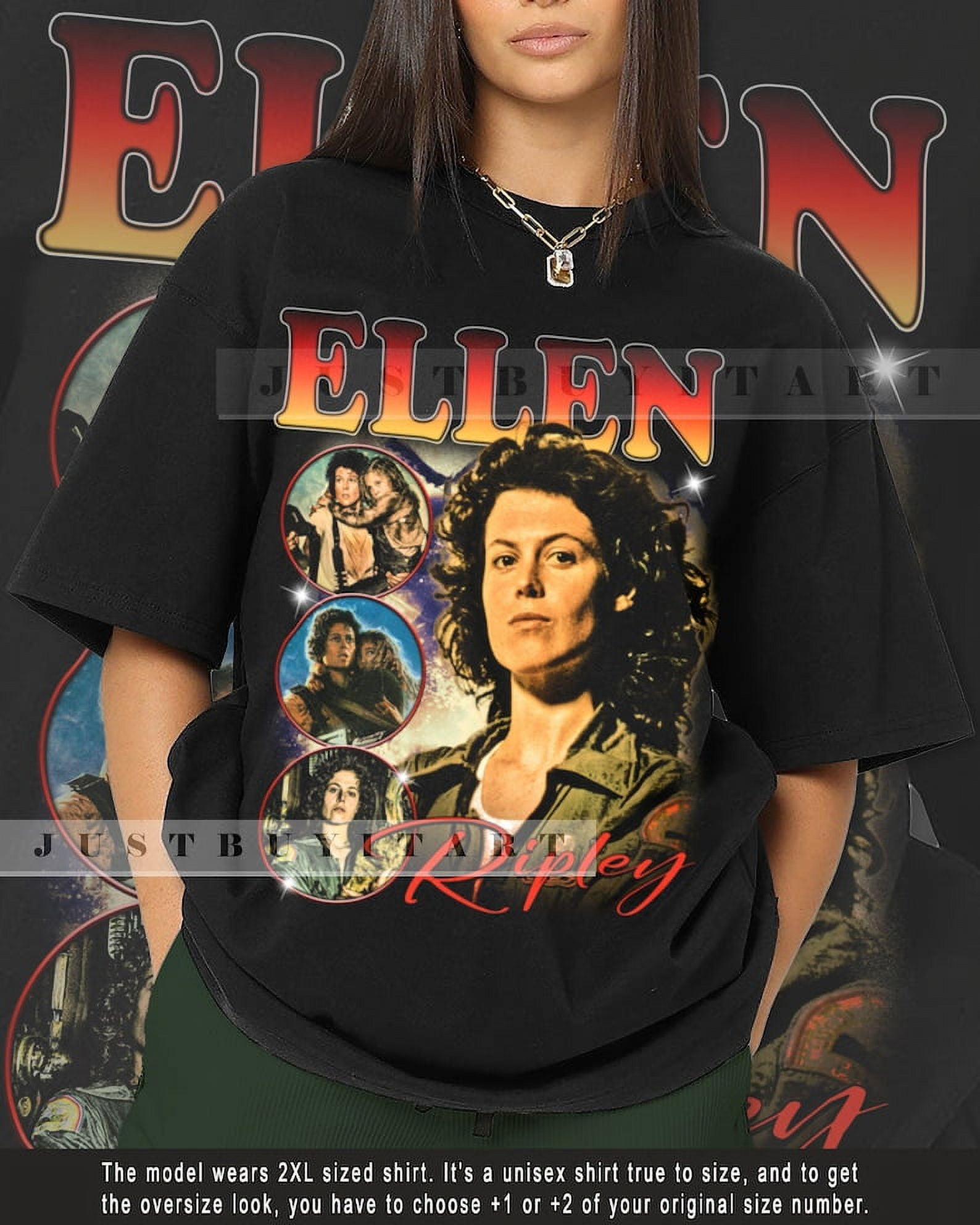 [BLACK] Ellen Ripley Shirt American Actress Character Movie Hollywood ...