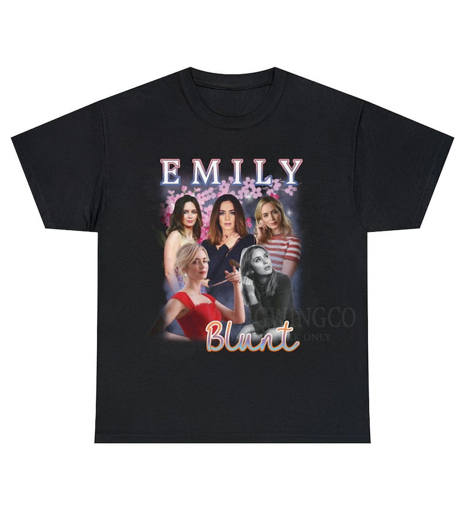 [BLACK] Emily Blunt Vintage Bootleg Tee - Walmart.com