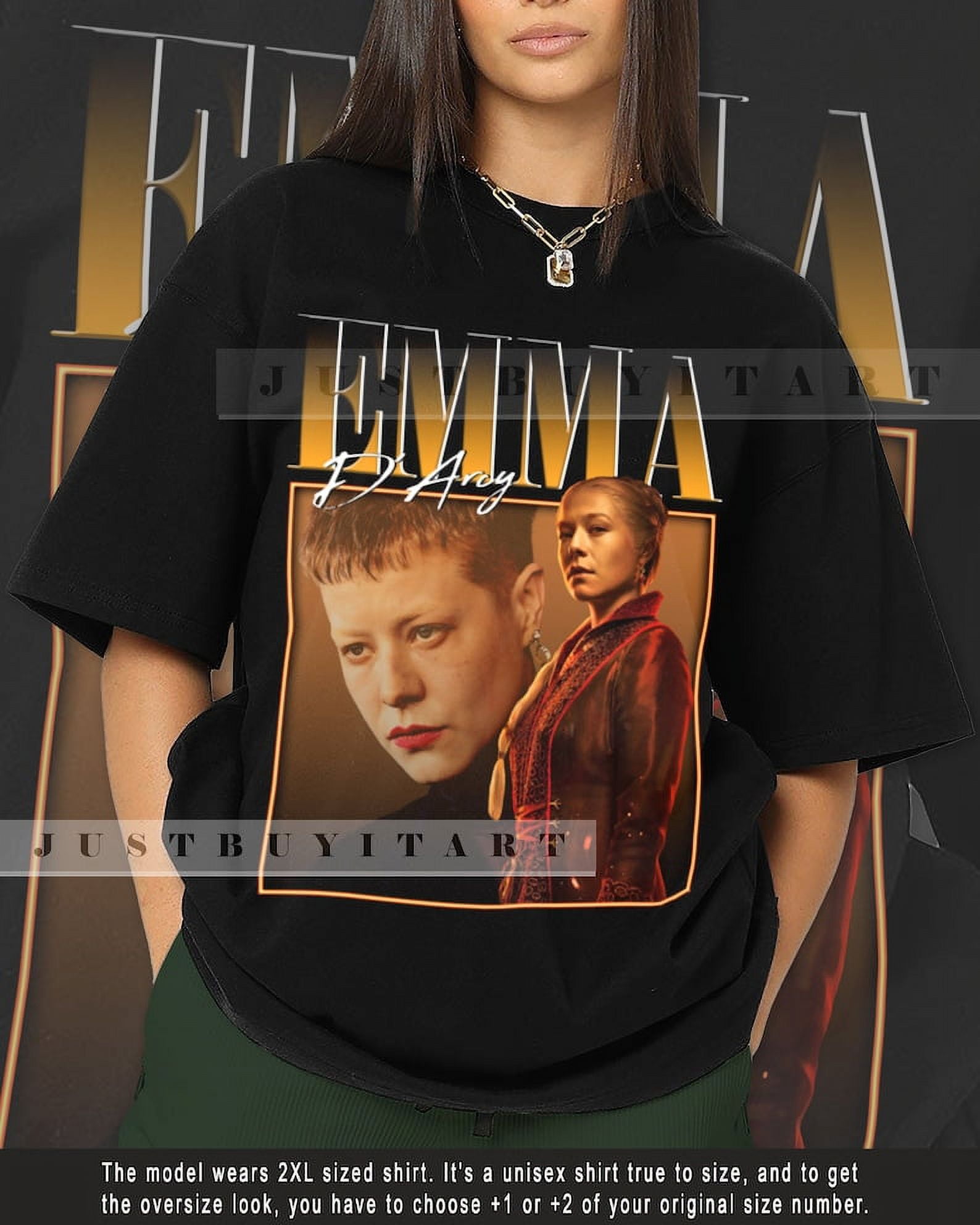 [BLACK] Emma DArcy Retro Shirt American Actress Character Movie ...