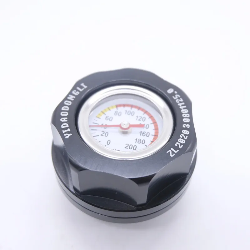BLACK-Engine Oil Filler Cap, Aluminum, Automotive, Oil Temperature ...