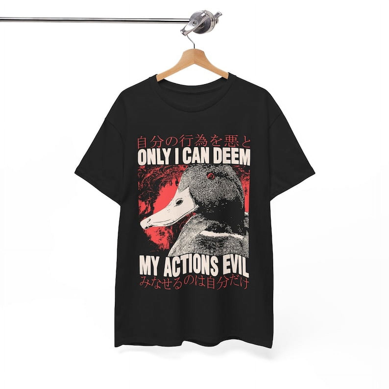 [BLACK] Evil Actions Duck T-Shirt - Walmart.com