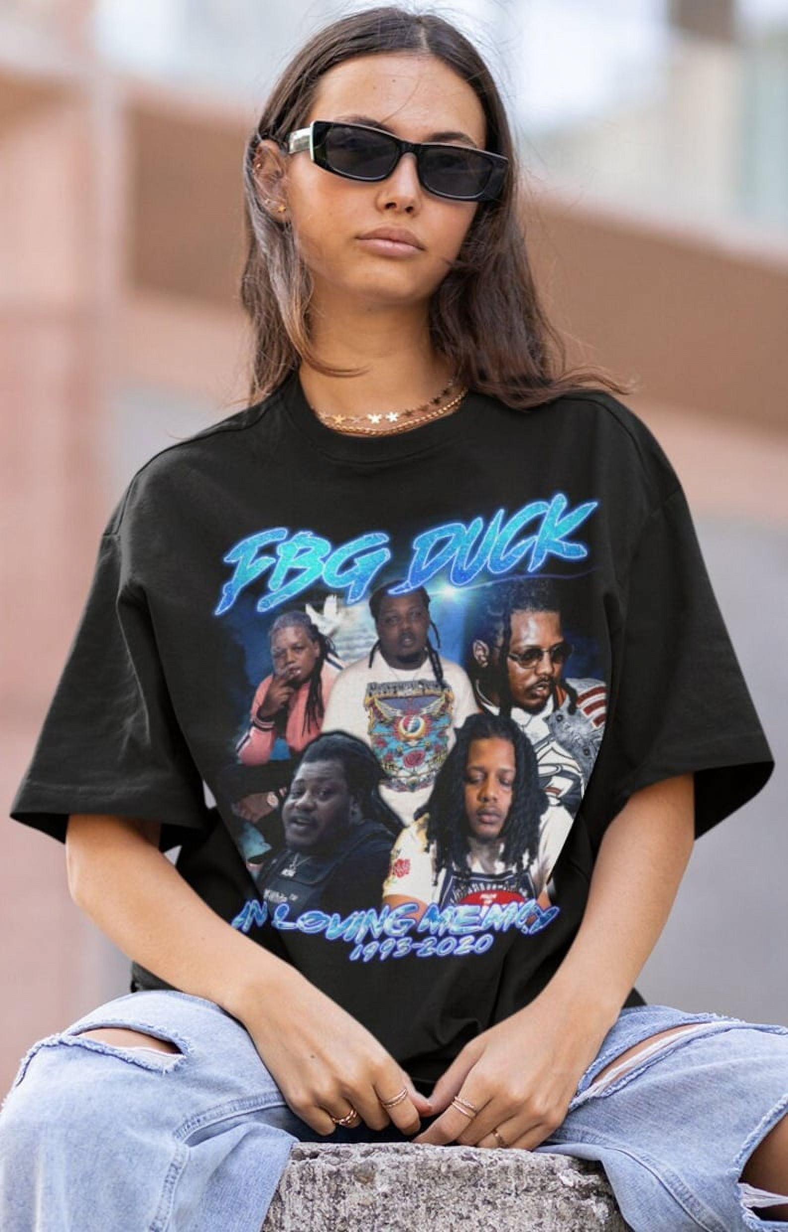 [BLACK] FBG Duck Hiphop TShirt | FBg Duck Sweatshirt Vintage - Walmart.com