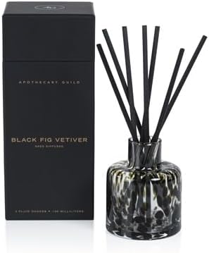 BLACK FIG VETIVER Zodax Apothecary Guild Reed Diffuser - 120 ml - Gift Boxed - Walmart.com