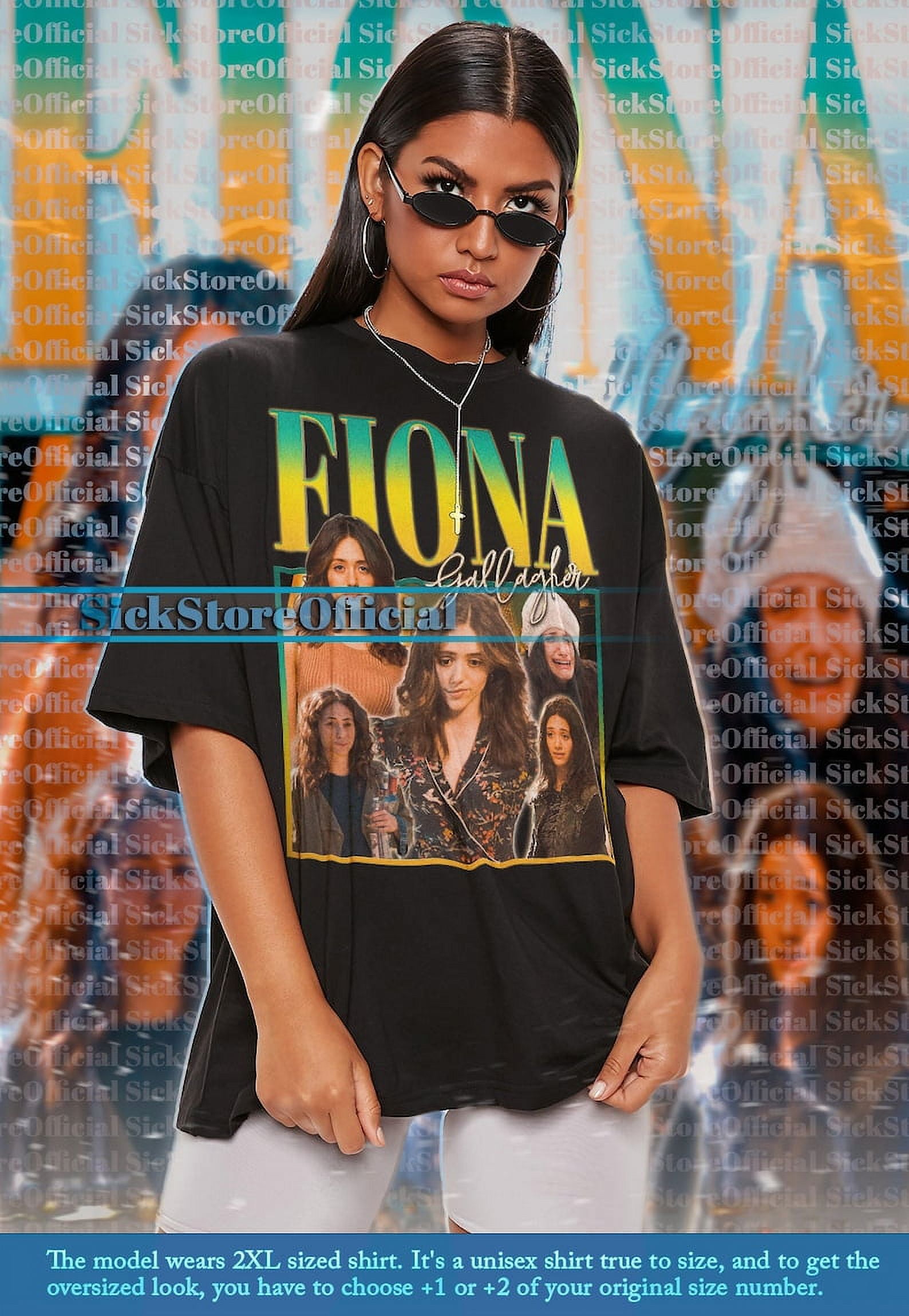 [BLACK] FIONA GALLAGHER Vintage Shirt, Fiona Gallagher Homage Tshirt ...