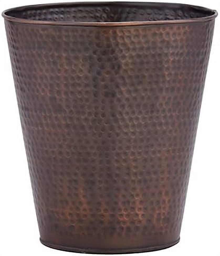 BLACK FOREST DECOR Ranch Copper Waste Basket - Walmart.com
