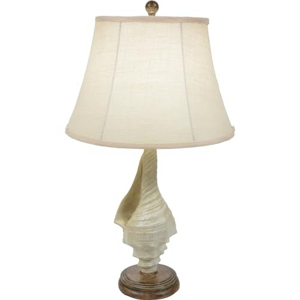 BLACK FOREST DECOR White Conch Shell Table Lamp - Walmart.com