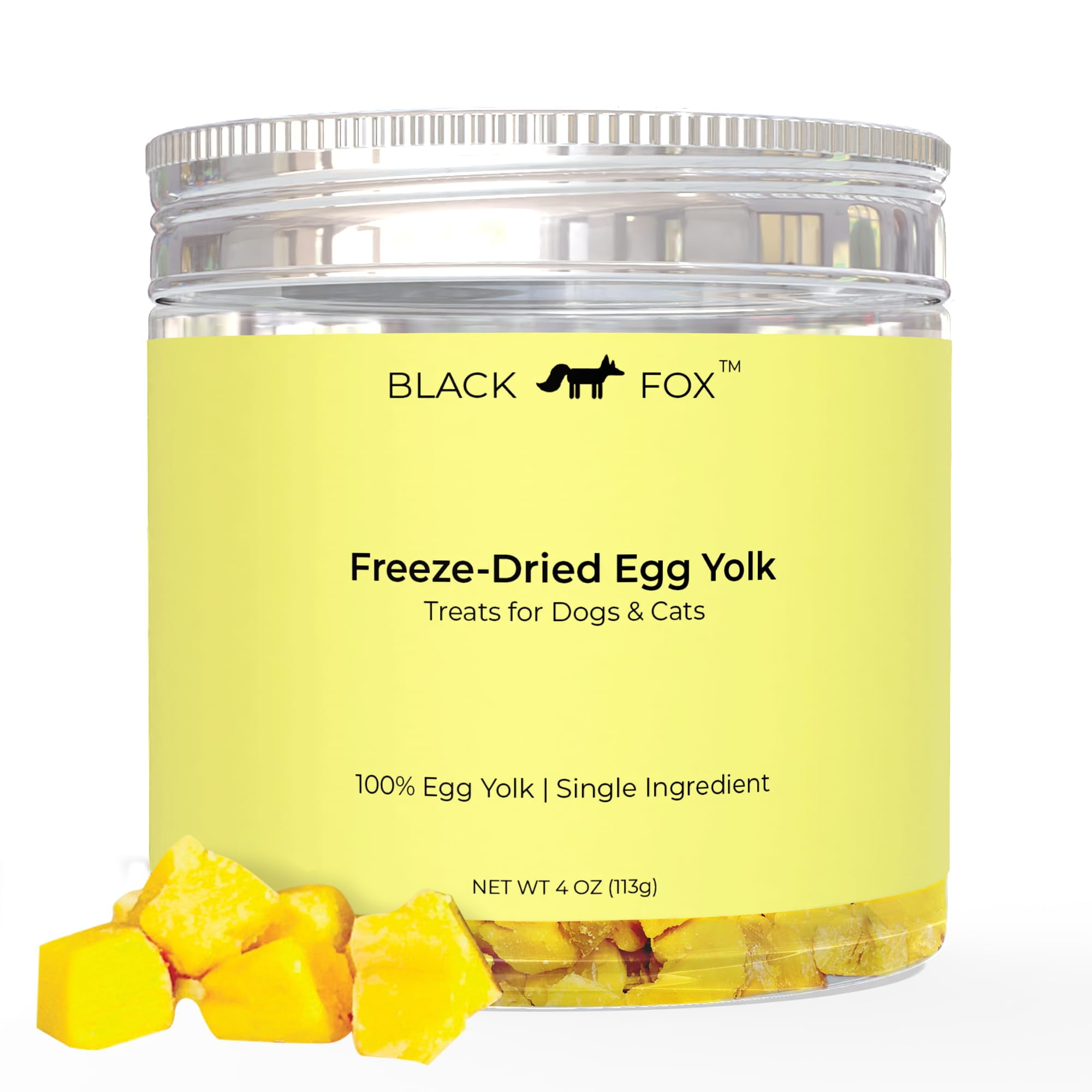 BLACK FOX Freeze-Dried Chicken MZF22 Egg Yolk Dog Treats | Topper | Cat ...