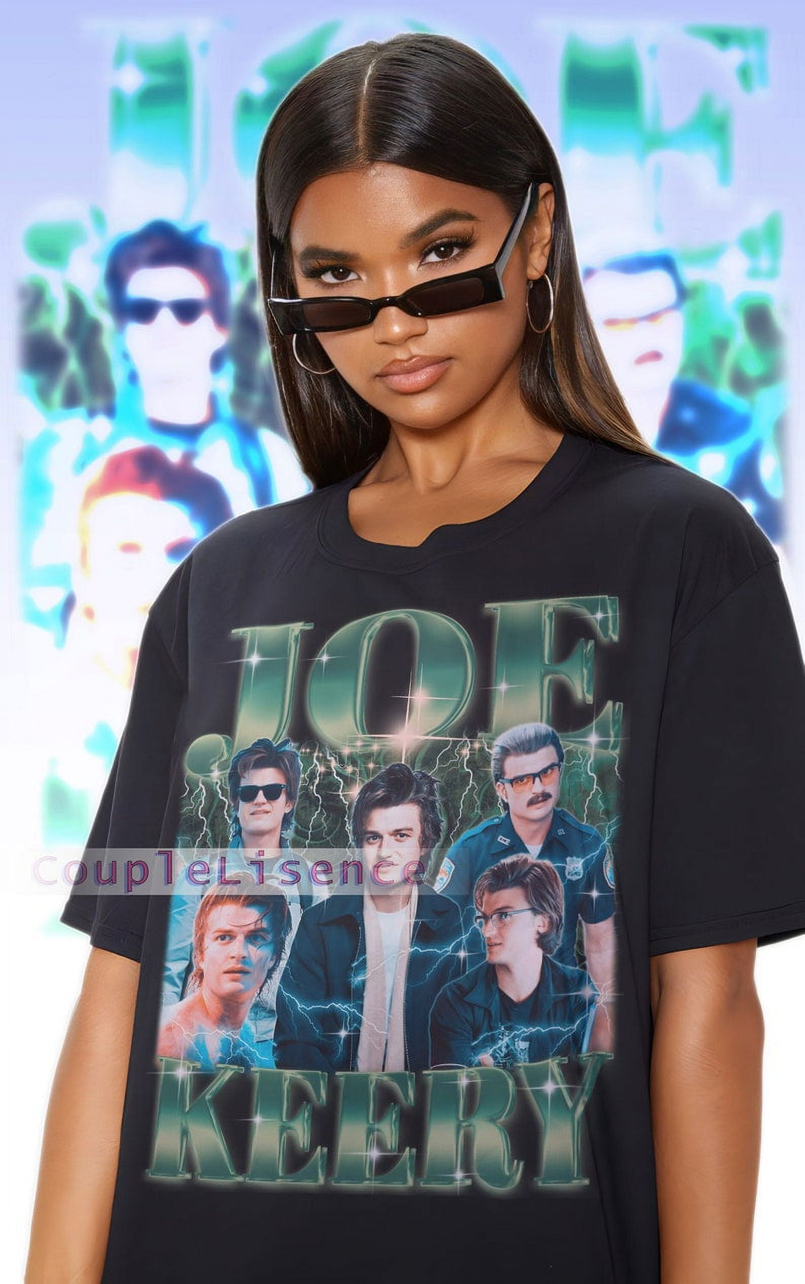 [BLACK] Fictional JOE KEERY Vintage Shirt | Joe Keery Homage Fan Tees ...