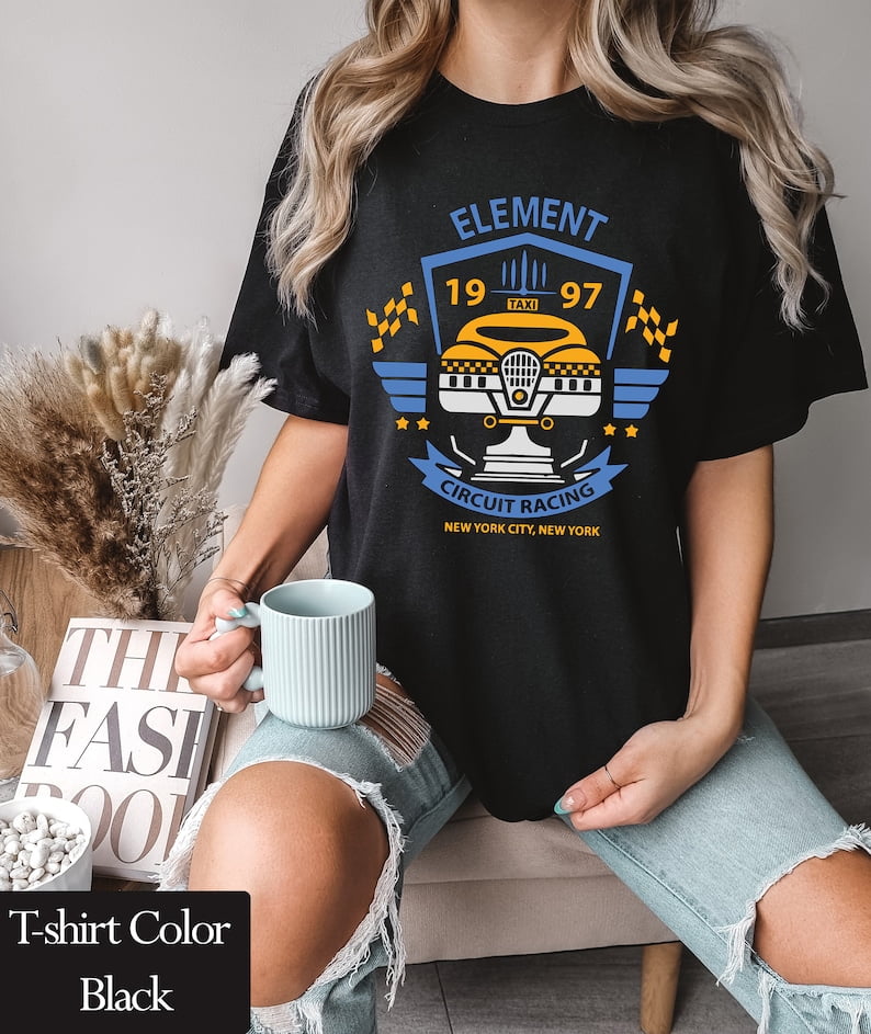 [BLACK] Fifth Element Taxi Service New York City Shirt | Fifth Element ...