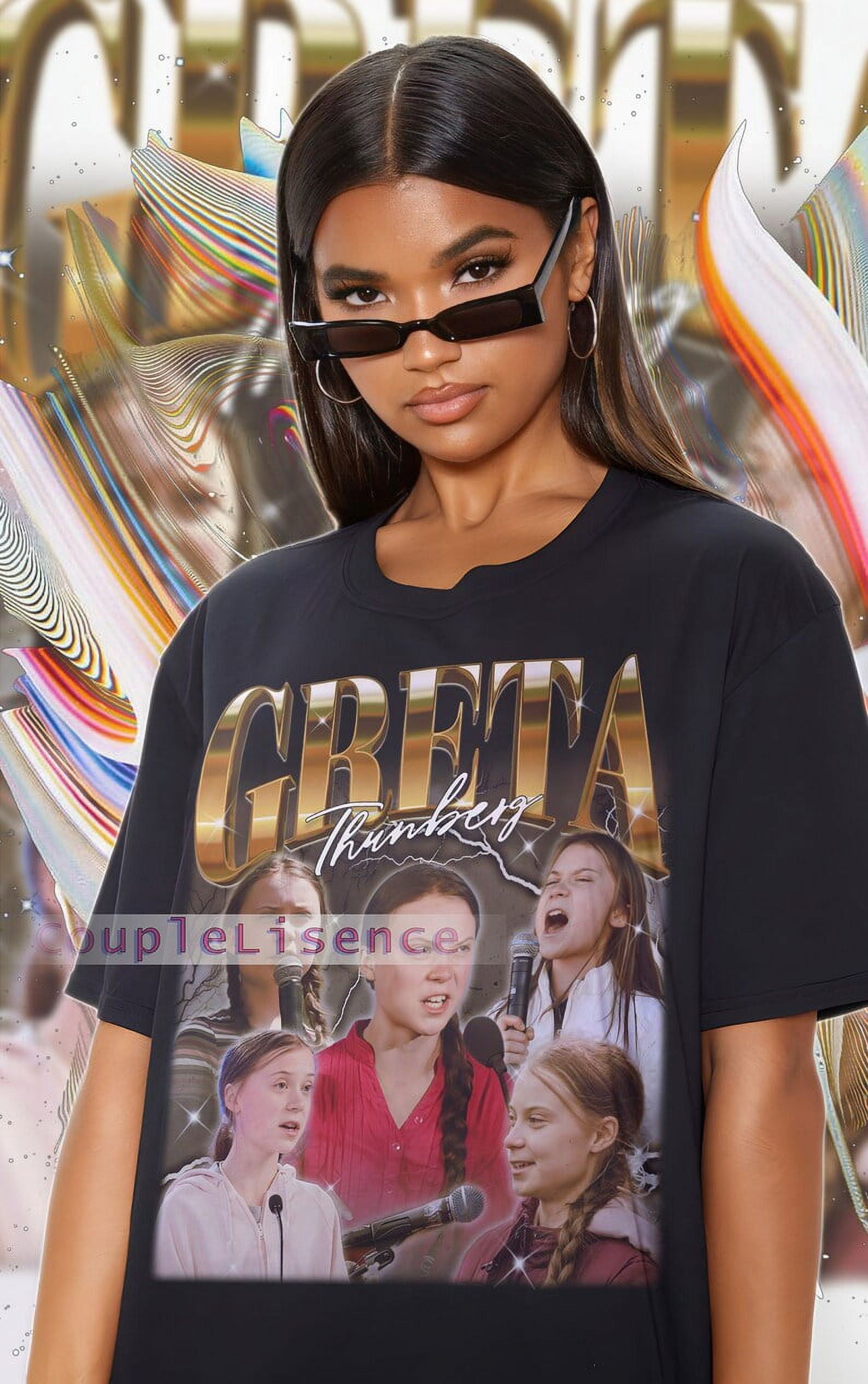 [BLACK] GRETA THUNBERG Shirt, Greta Hunberg Swedish activist Shirt ...