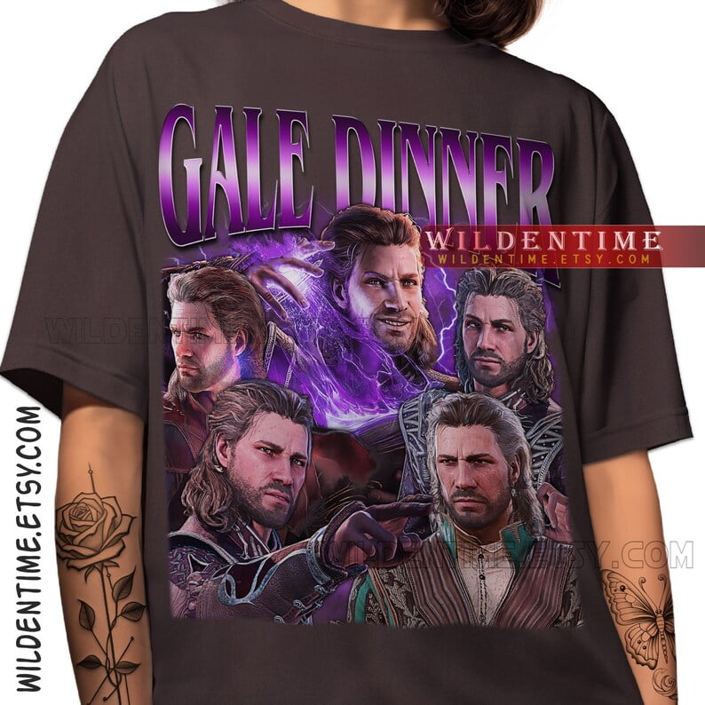 [BLACK] Gale Dinner Shirt, Baldurs Gate Girl Dinner Shirt, BG3 Gale ...