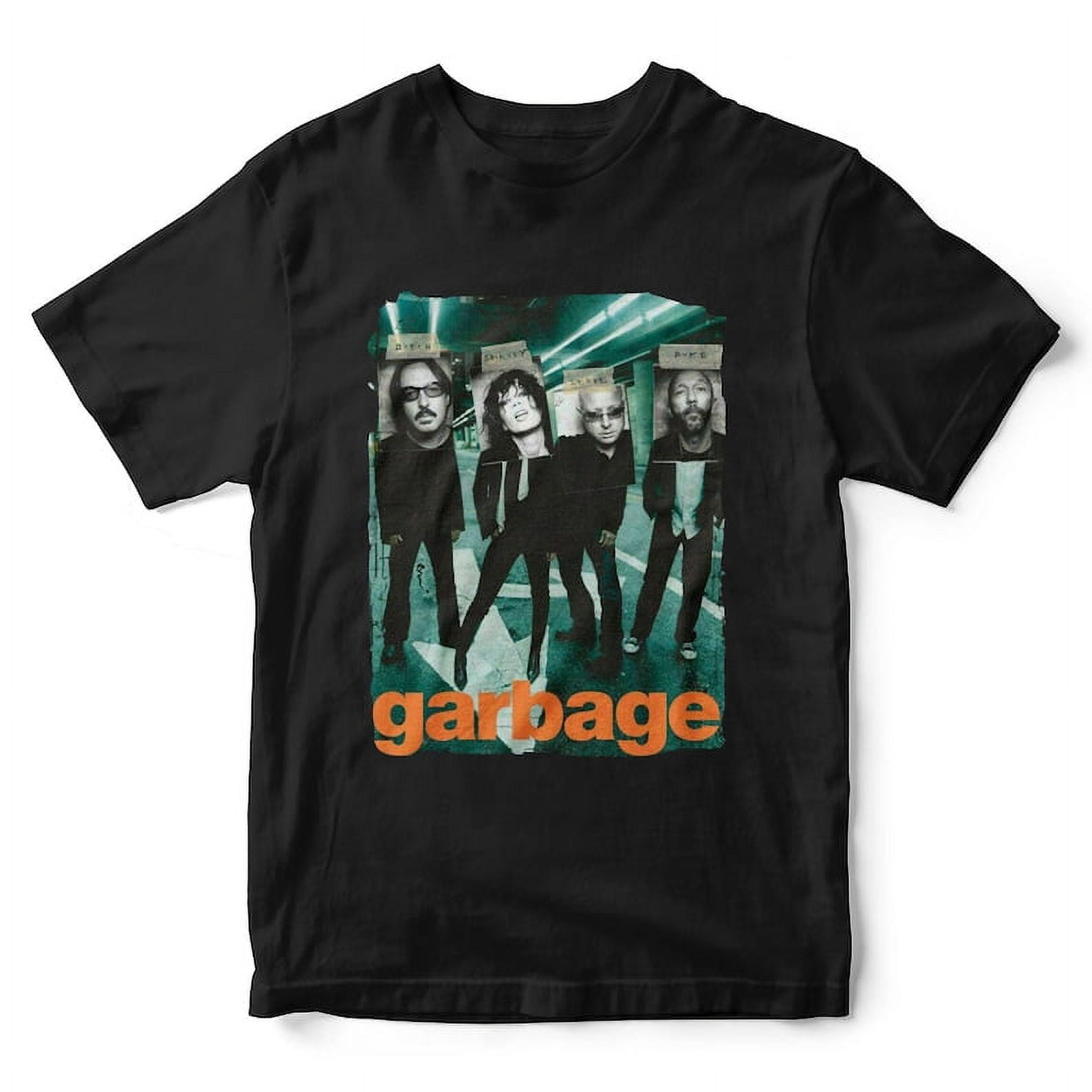 [BLACK] Garbage Taped Rock N Roll Music Band Tee - Walmart.com