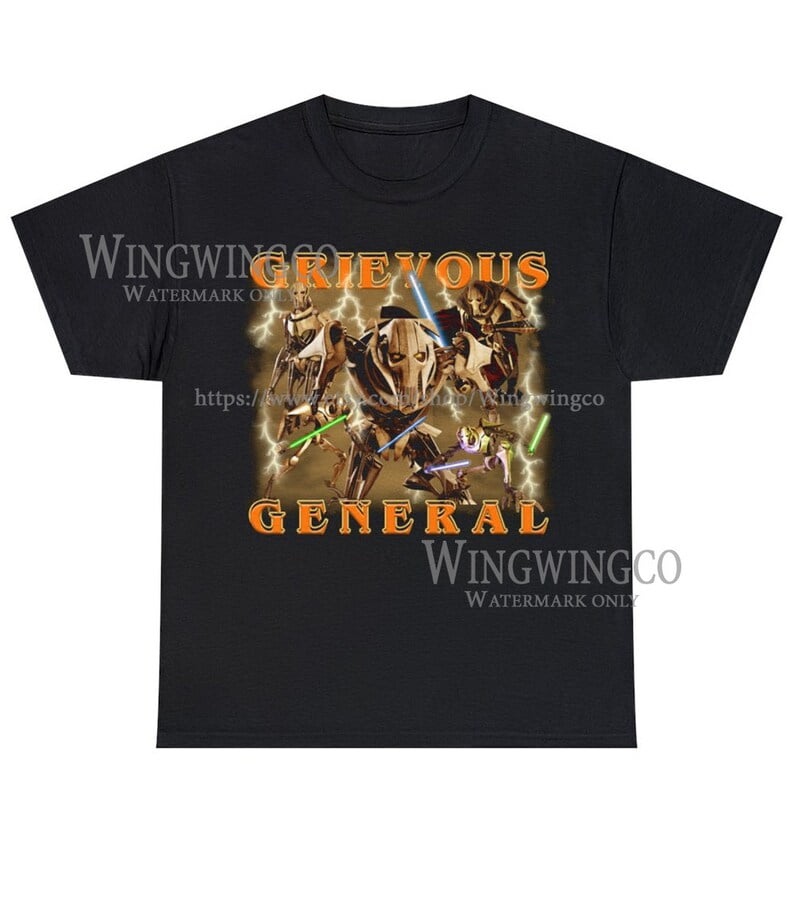 [BLACK] General Grievous Vintage Bootleg Tee - Walmart.com