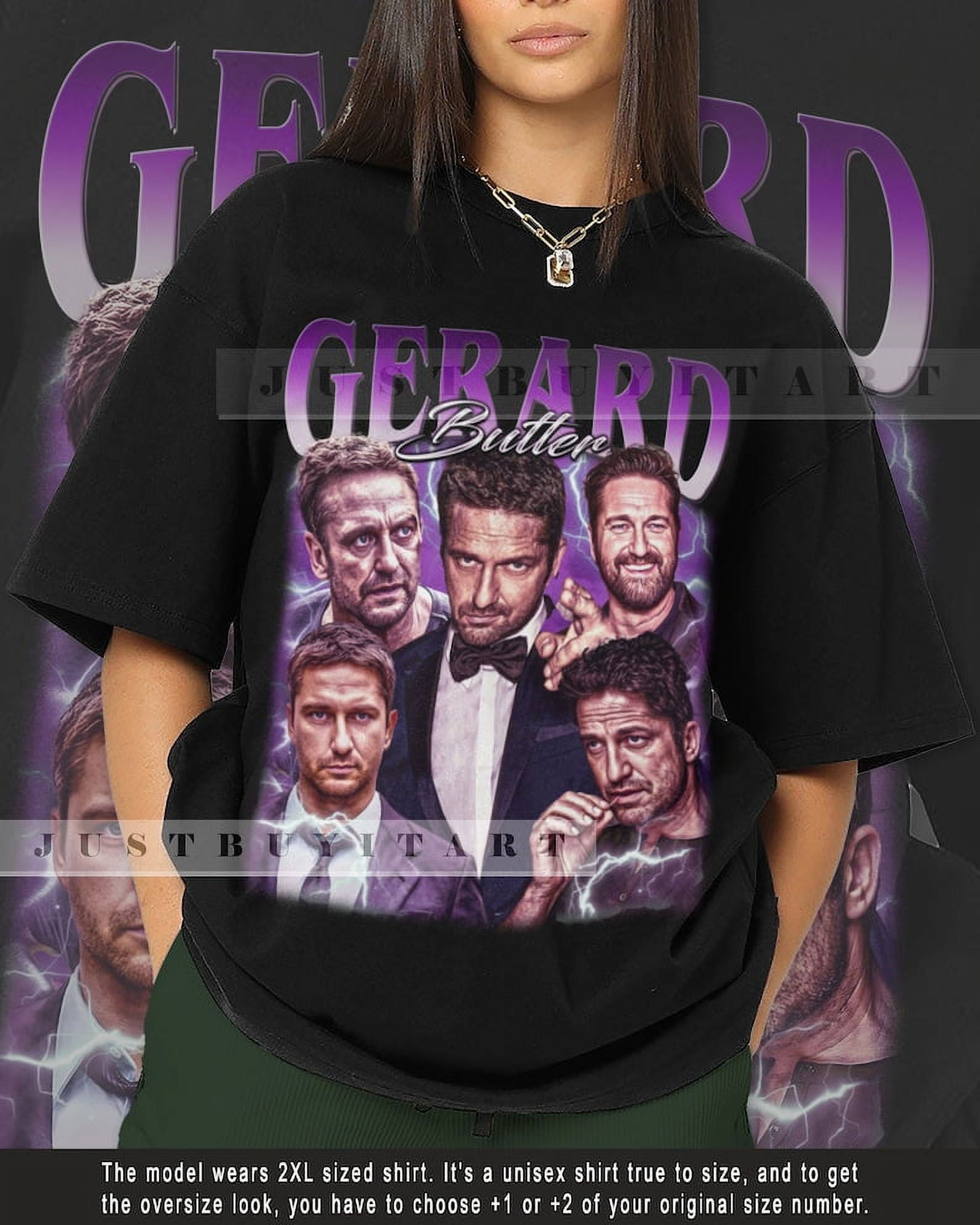 [BLACK] Gerard Butler Shirt American Actress Character Movie Hollywood ...