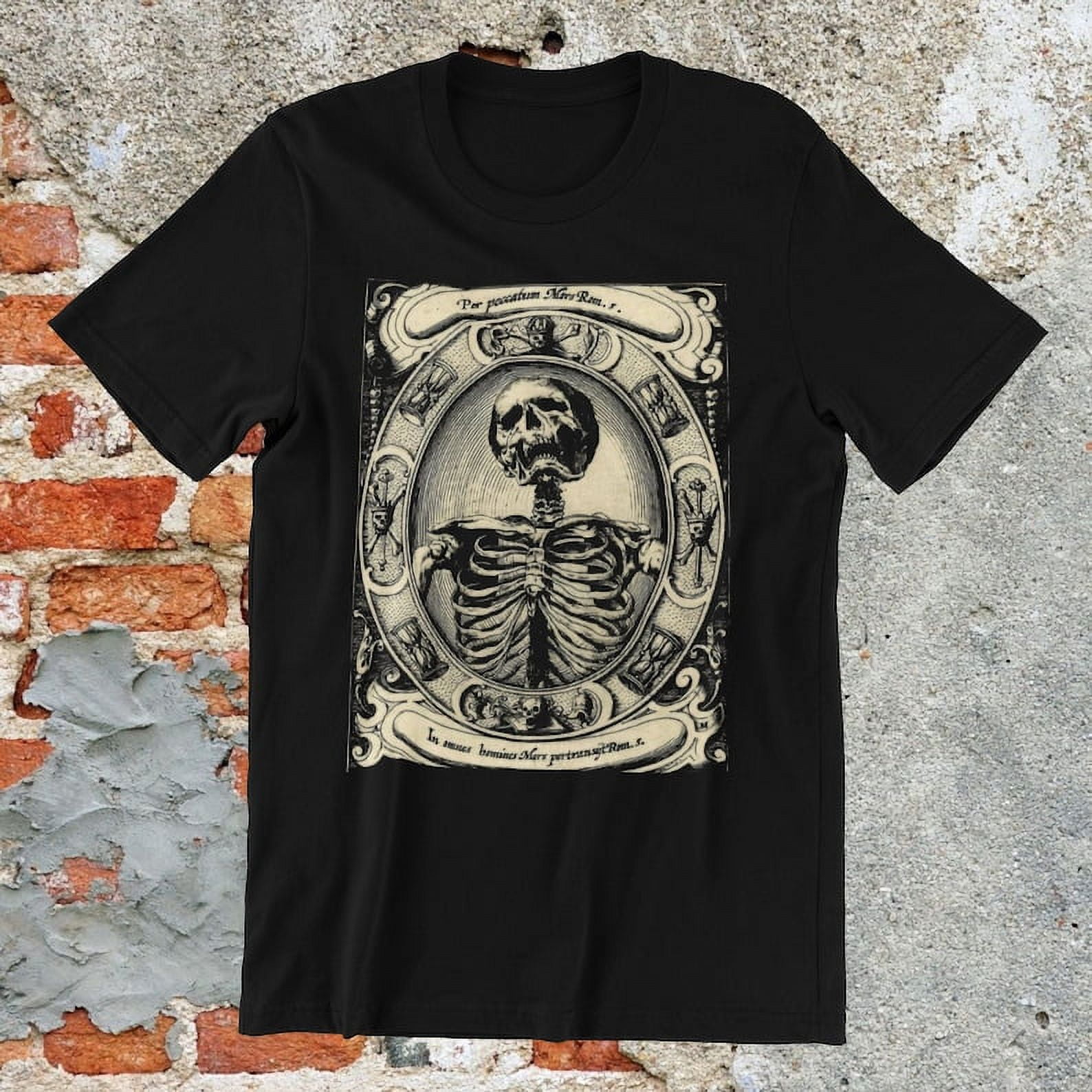 [BLACK] Goth SHIRT - MEMENTO MORI Punk Metal Goth Gothic Shirt ...