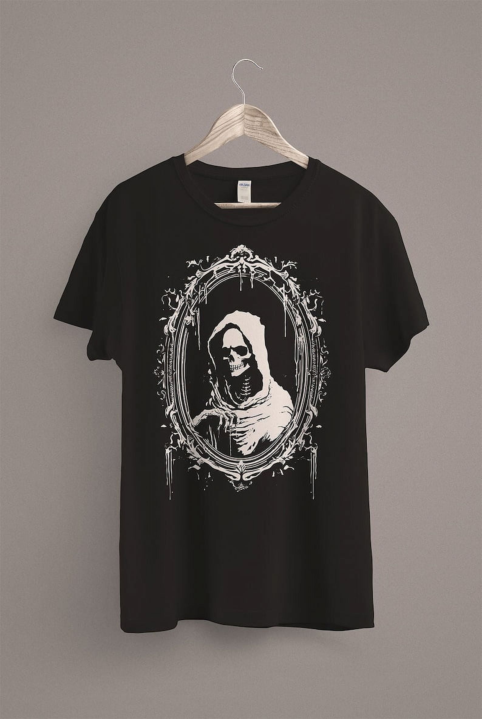 [BLACK] Grim Reaper T-Shirt | Occult Horror Clothing | Spooky Halloween ...