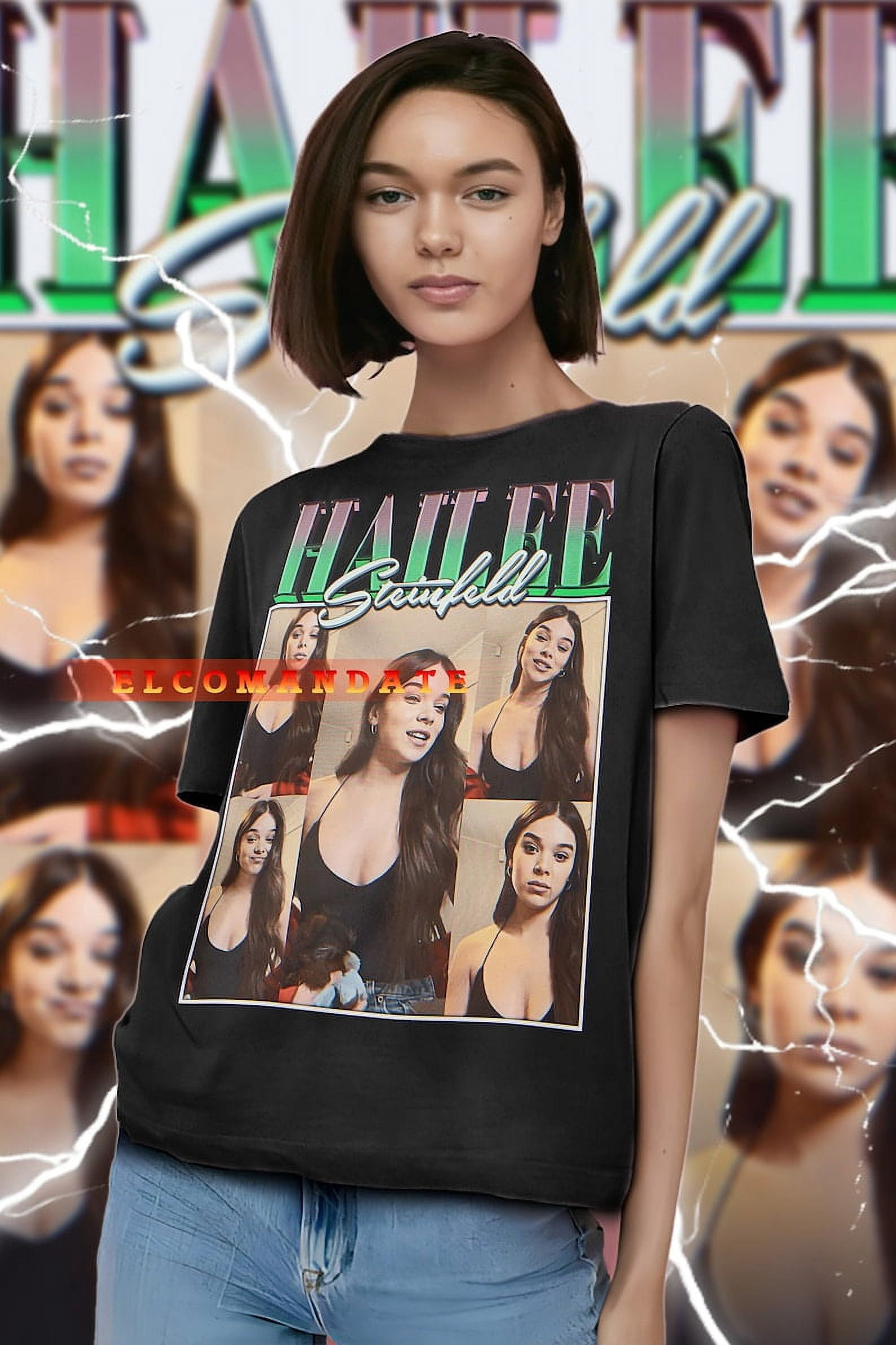 [BLACK] HAILEE STEINFELD Vintage Shirt, Hailee Steinfeld Homage Tshirt ...