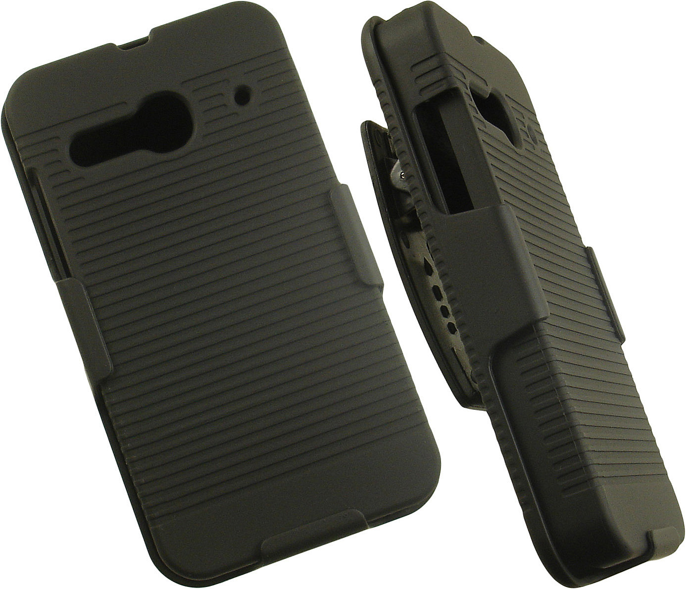 BLACK HARD CASE + BELT CLIP HOLSTER STAND FOR ALCATEL ONE TOUCH EVOLVE ...