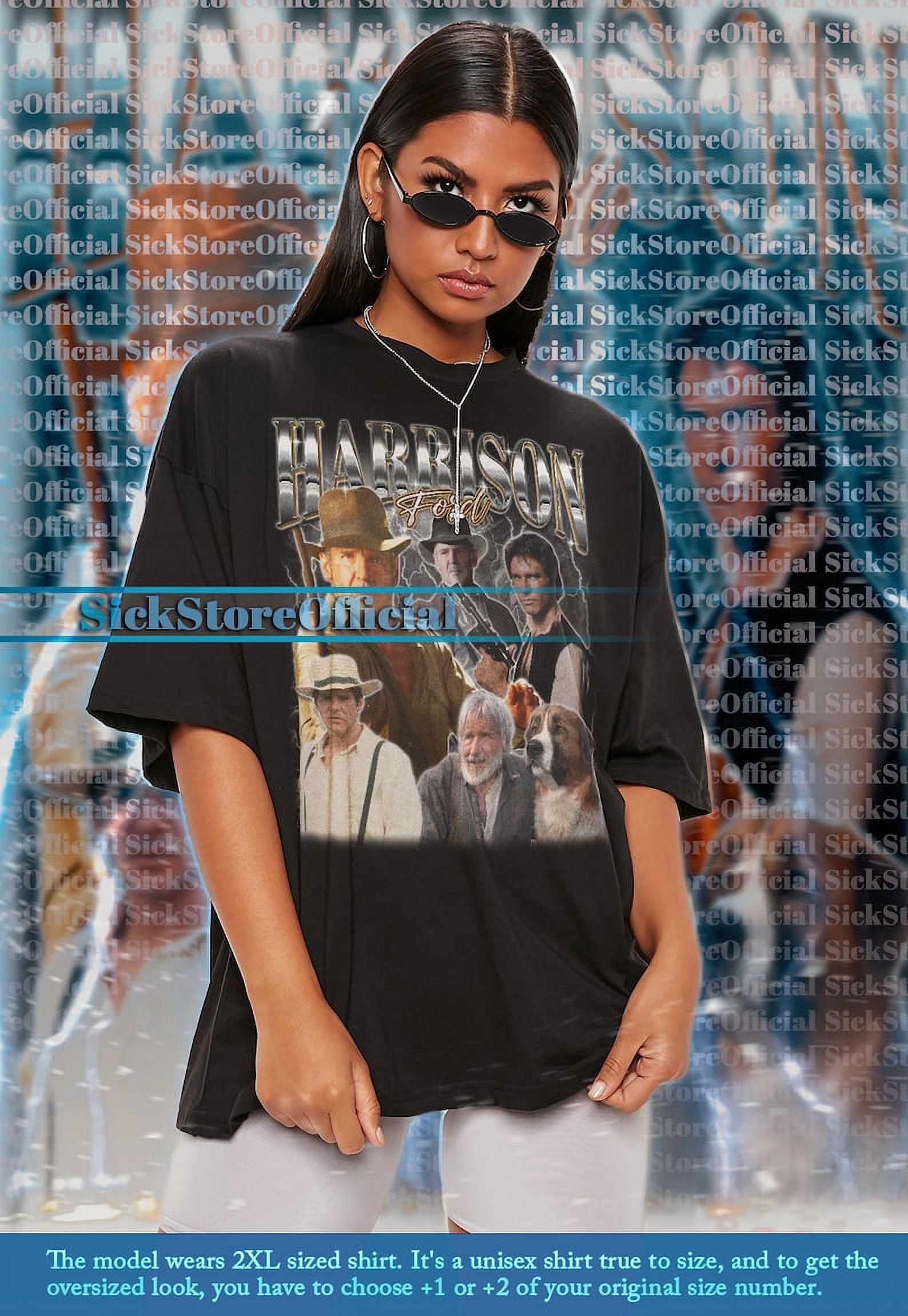 [BLACK] HARRISON FORD Vintage Shirt, Harrison Ford Homage Tshirt ...