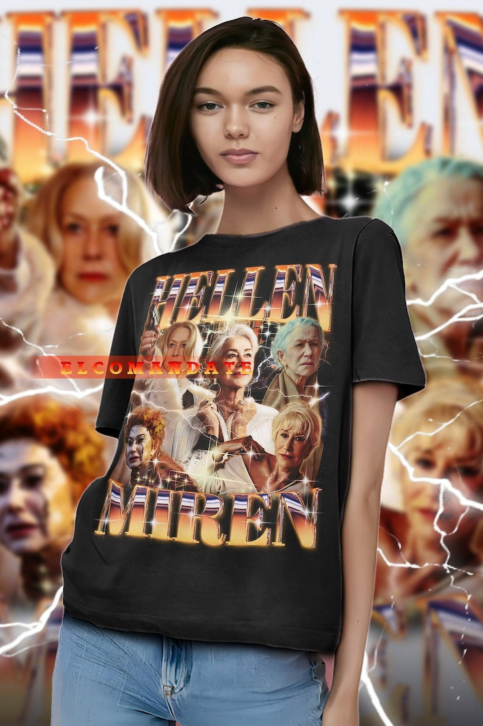 [BLACK] HELEN MIREN Vintage Shirt, Helen Miren Homage Tshirt, Helen ...