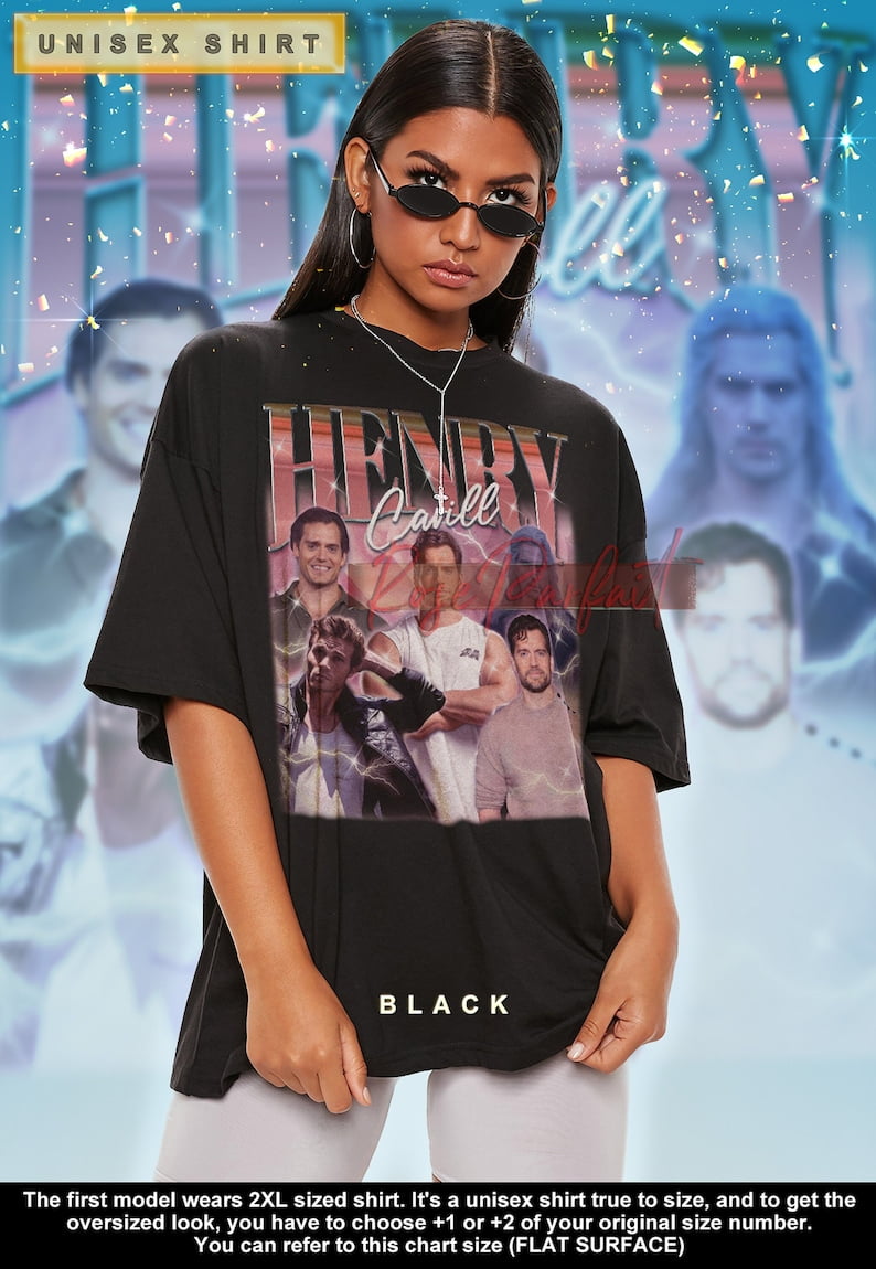 [BLACK] HENRY CAVILL T-shirt - Henry Cavill Fans Gift - Walmart.com