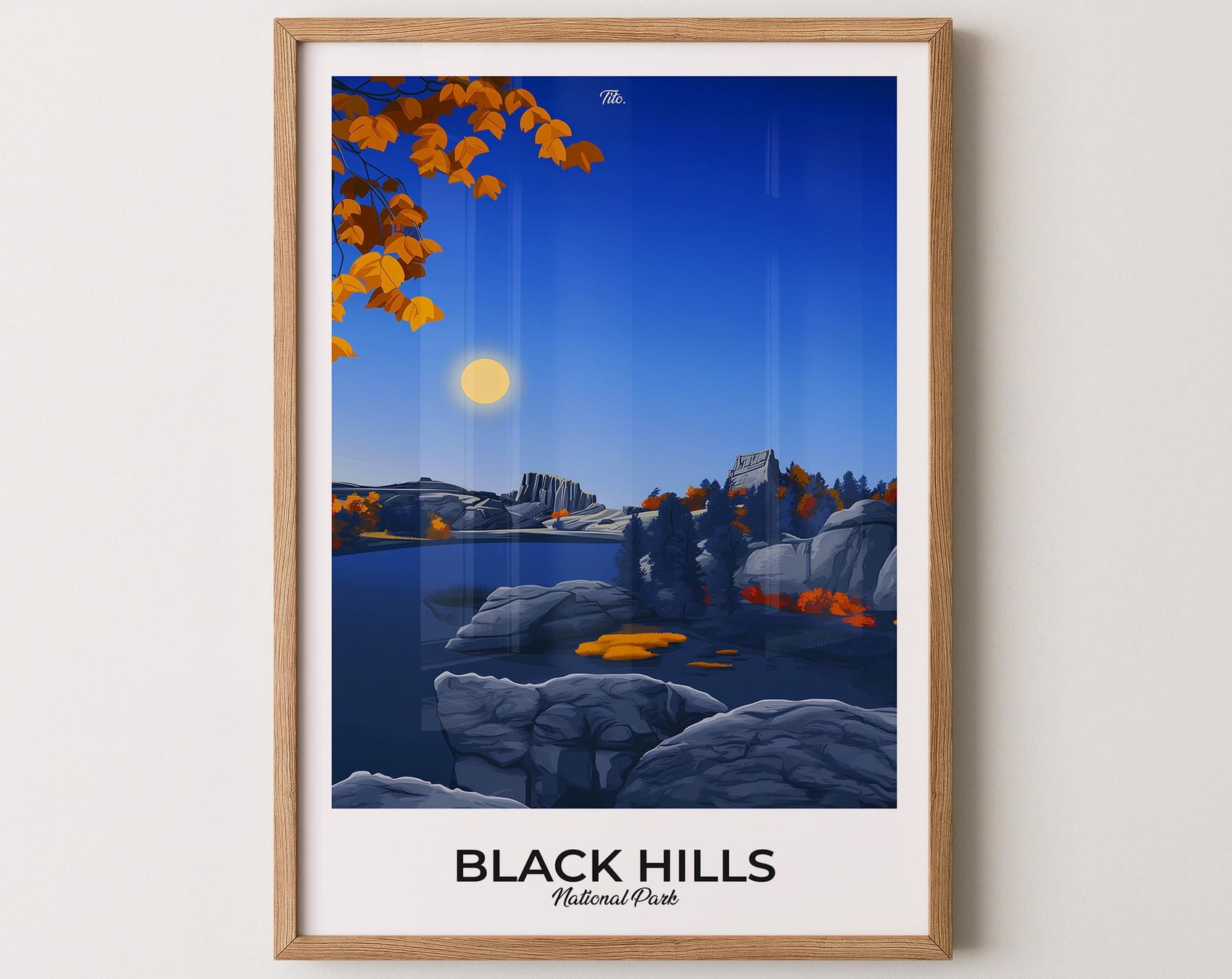 BLACK HILLS Poster, Black Hills Travel Poster, Black Hills Art Print ...
