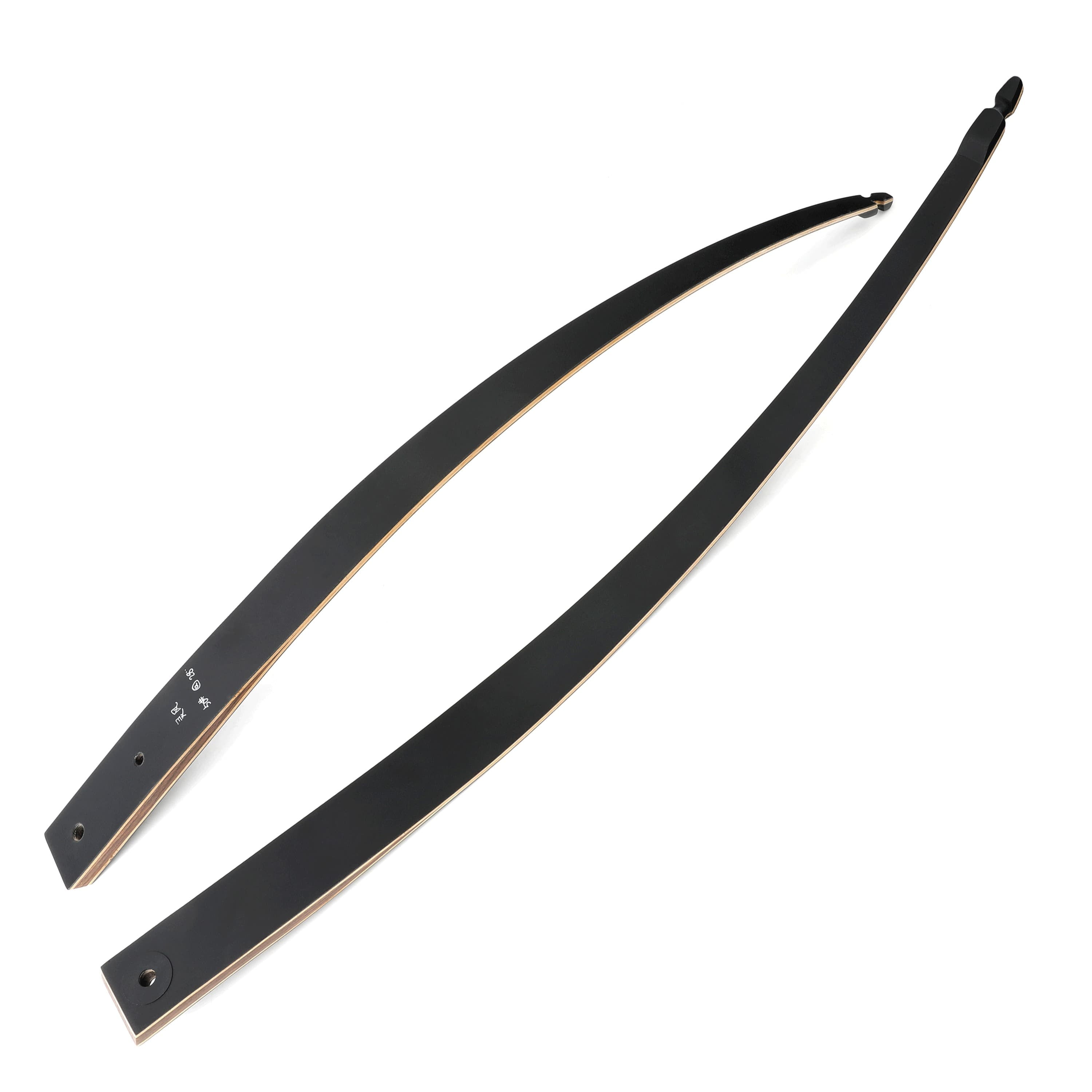 BLACK HUNTER Replacement Longbow Limbs, 25-60 lbs, Fiberglass/Bamboo ...