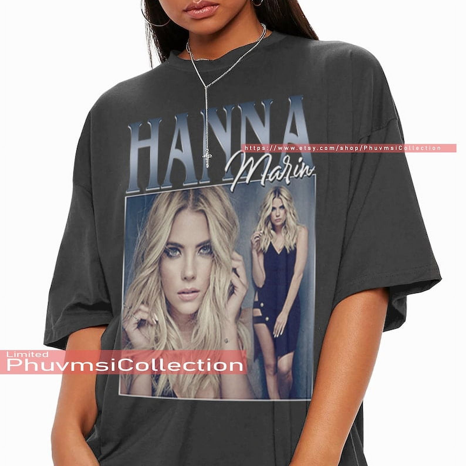 [BLACK] Hanna Marin Shirt Actress Ashley Benson Vintage Hanna Marin T ...