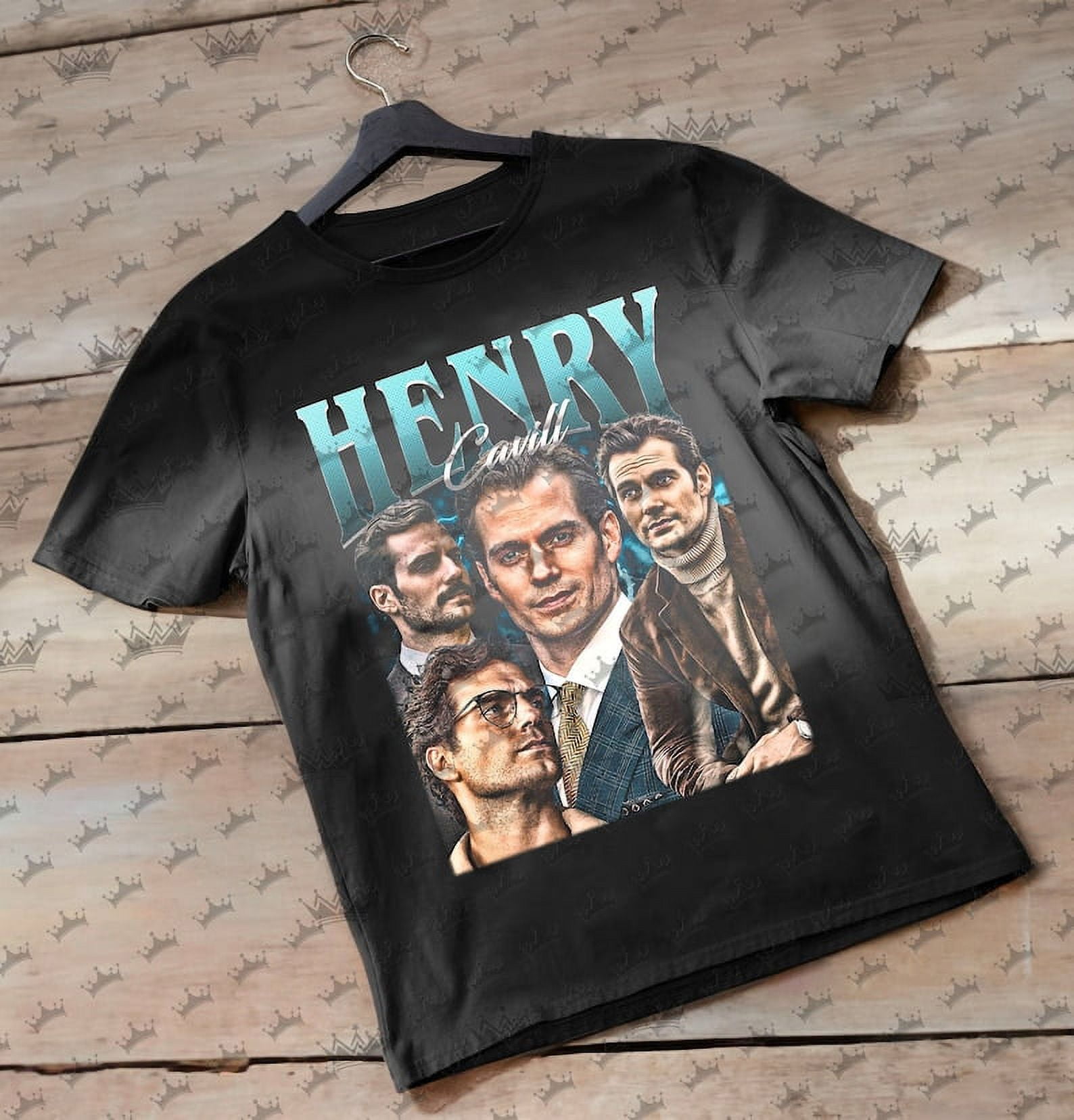 [BLACK] Henry Cavill Vintage T-Shirt - Walmart.com