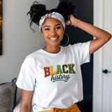 BLACK History Empowering Shirt Vibrant African Heritage Design Glittery ...