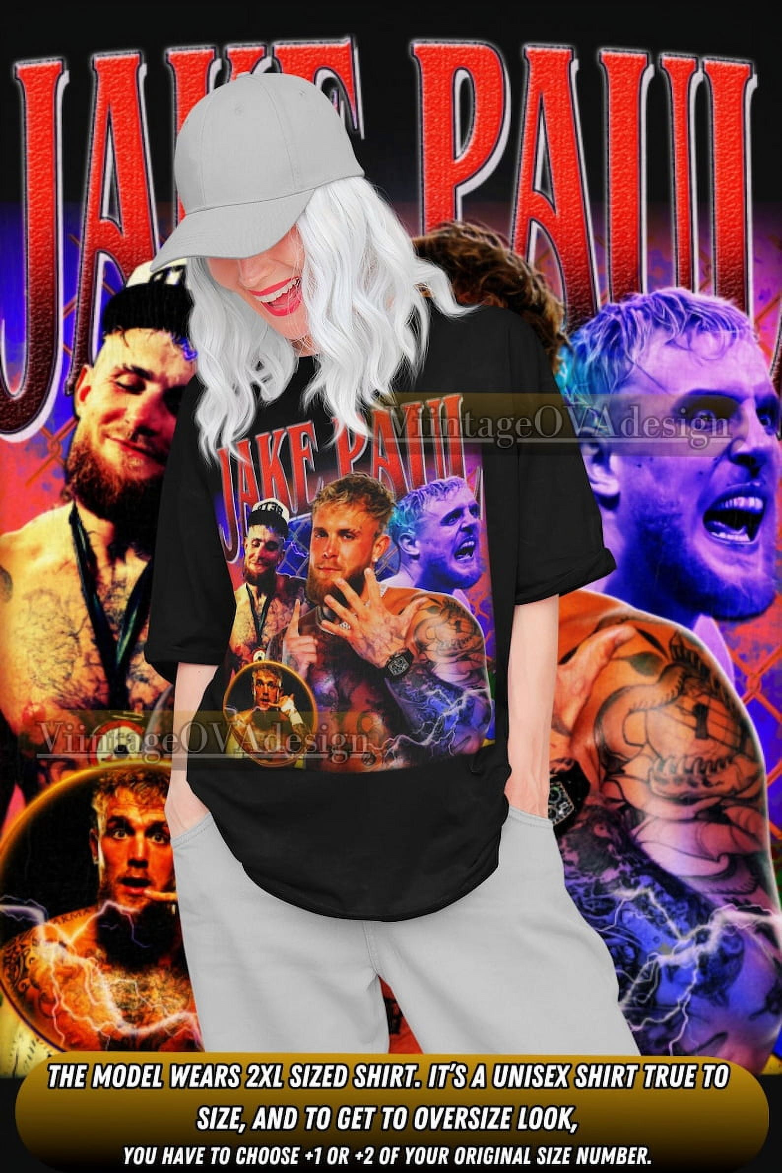 [BLACK] Homage Jake Paul 90s Tee - Walmart.com