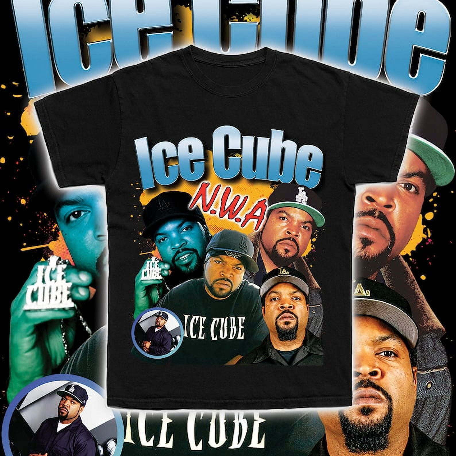 [BLACK] Ice Cube , T-shirt , bootleg tees , ready to print, printable ...