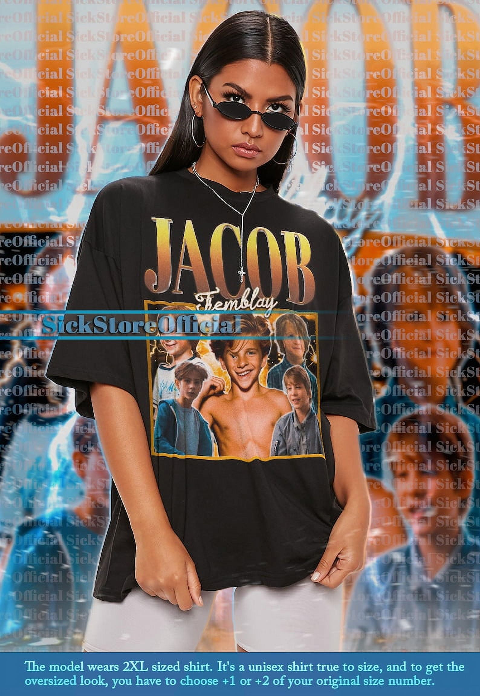 [BLACK] JACOB TREMBLAY Vintage Shirt, Jacob Tremblay Homage Tshirt ...