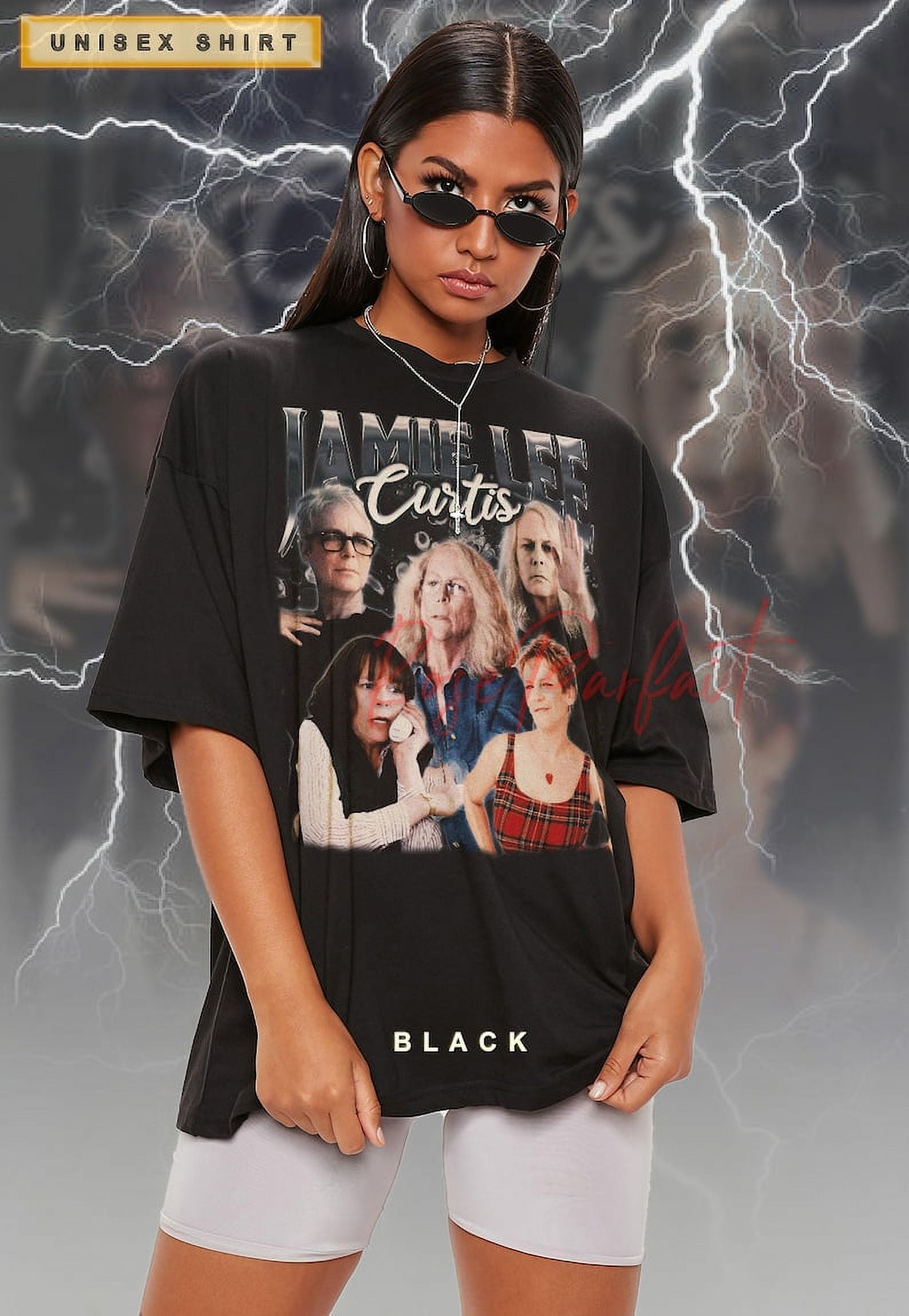 [BLACK] JAMIE LEE CURTIS Tribute T-shirt - Jamie Lee Curtis Vintage ...