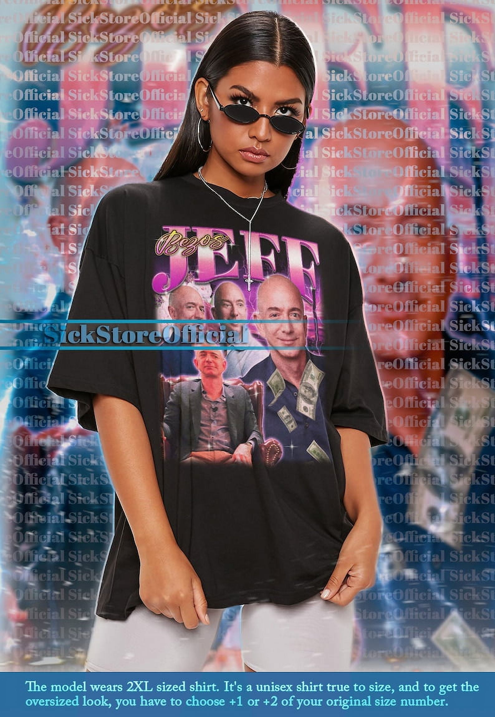 [BLACK] JEFF BEZOS Shirt, Jeff Bezos Laughing Shirt, Jeff Bezos Homage ...