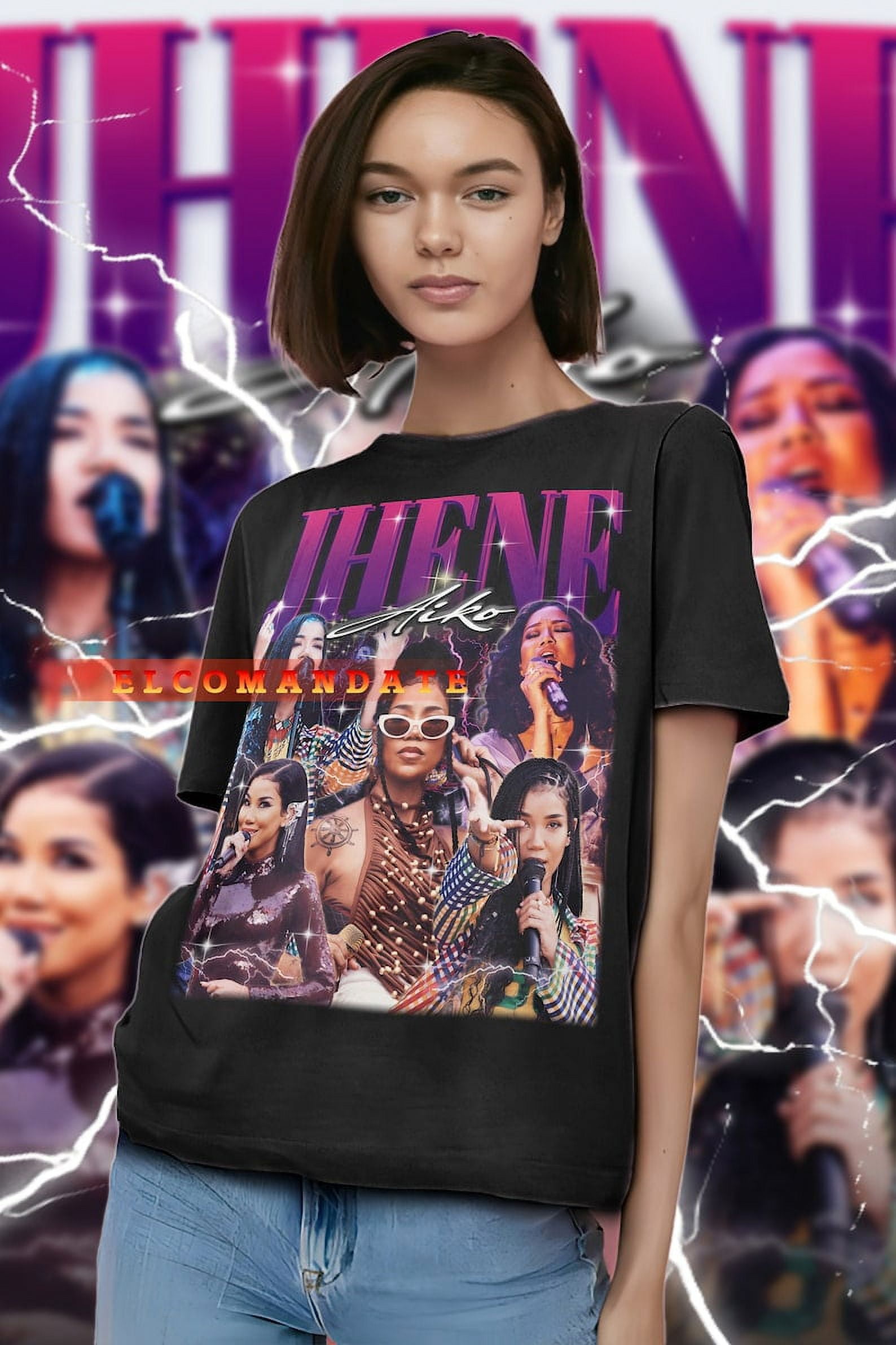 [BLACK] JHENE AIKO Singer Vintage Shirt, Jhene Aiko Homage Tshirt ...