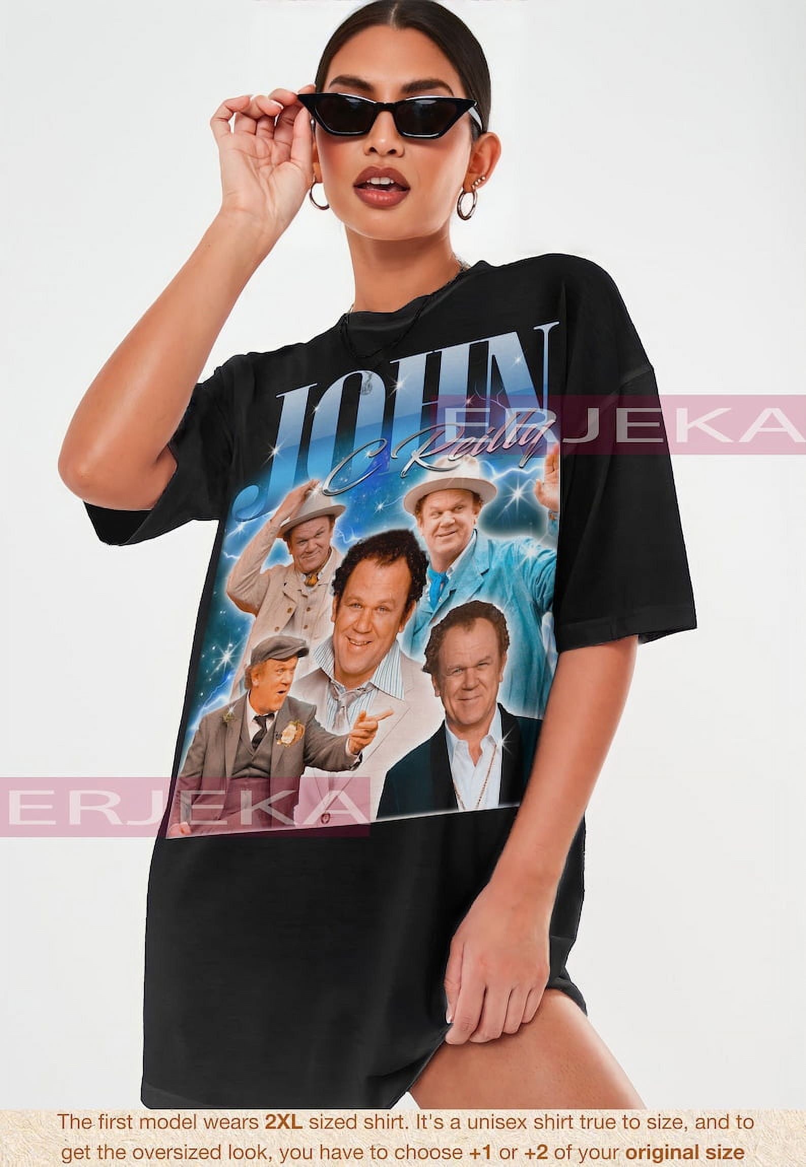 [BLACK] JOHN C REILLY Retro T-shirt - John Reilly Bootleg Tees, John ...