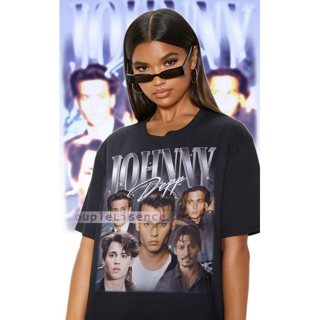 [BLACK] JOHNNY DEPP Vintage Shirt | Johnny Depp Homage Fan Tees ...