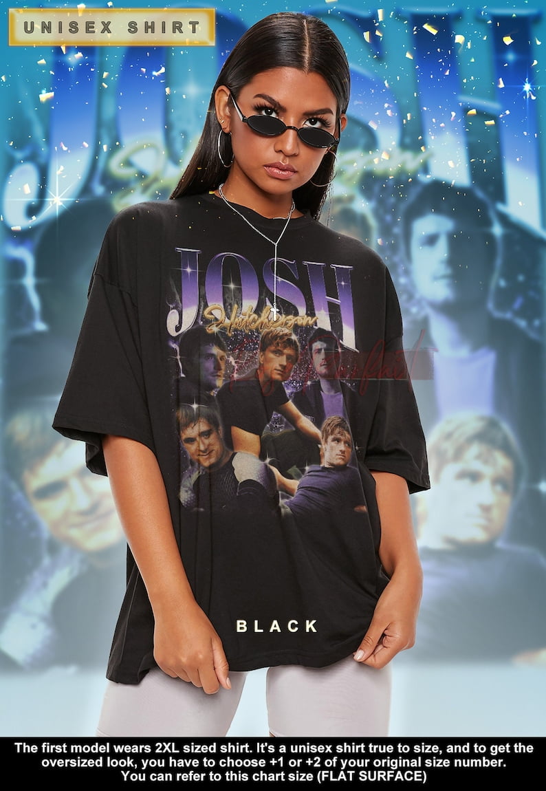 [BLACK] JOSH HUTCHERSON 90's T-shirt - Josh Hutcherson Bootleg Tees ...
