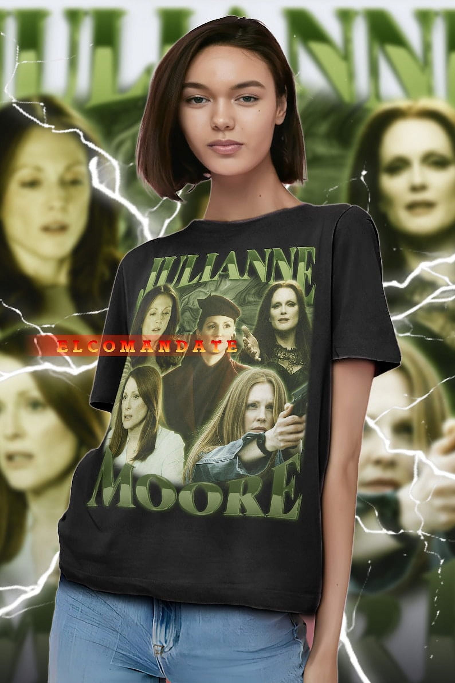 [BLACK] JULIANNE MOORE Vintage Shirt - Walmart.com