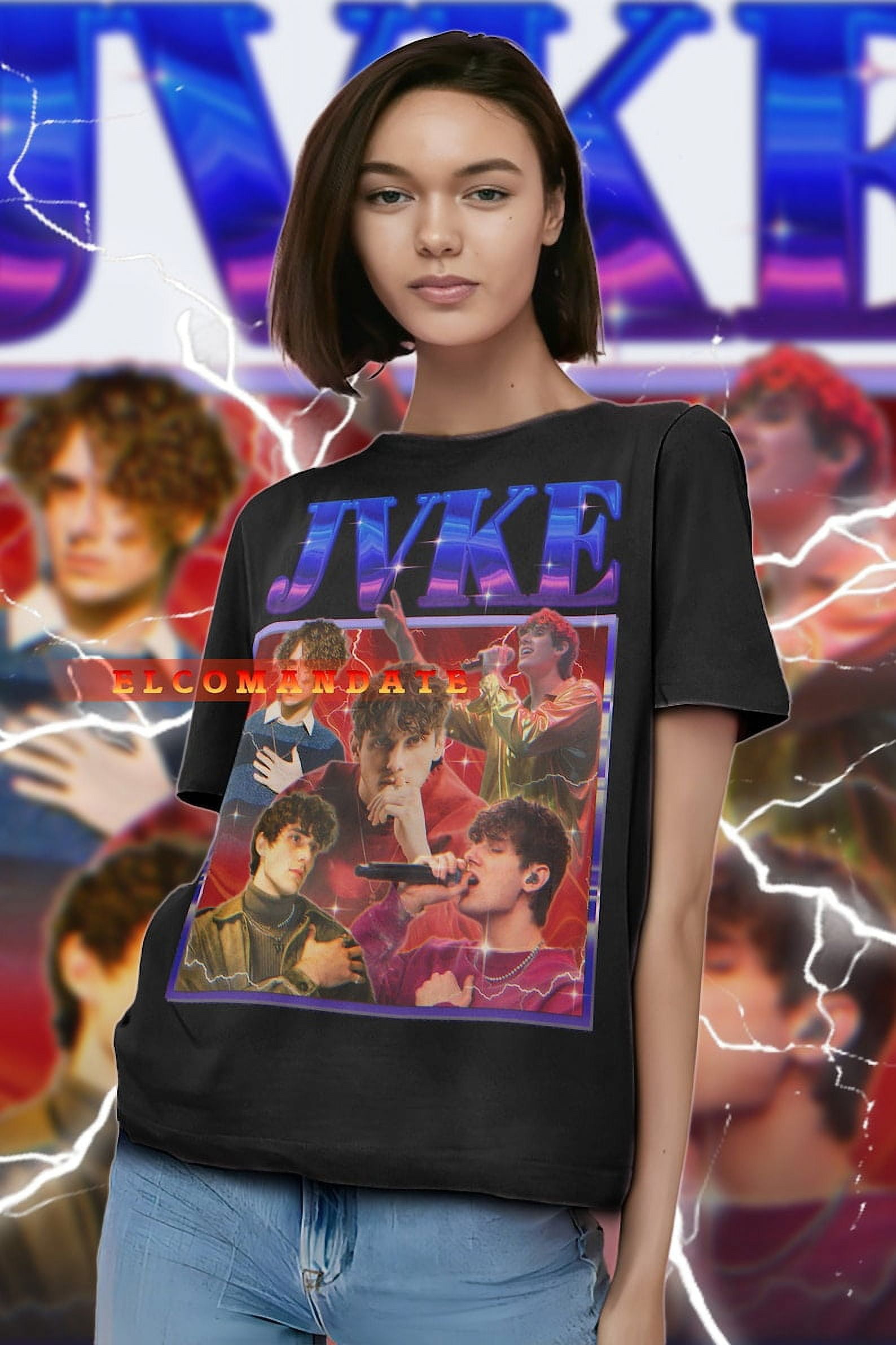 [BLACK] JVKE Jake Vintage Shirt - Walmart.com