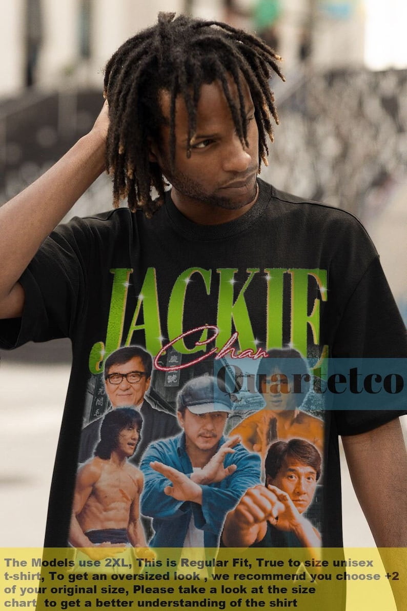 [BLACK] Jackie Chan, Jackie Chan Tshirt, Jackie Chan Shirt, Actor ...