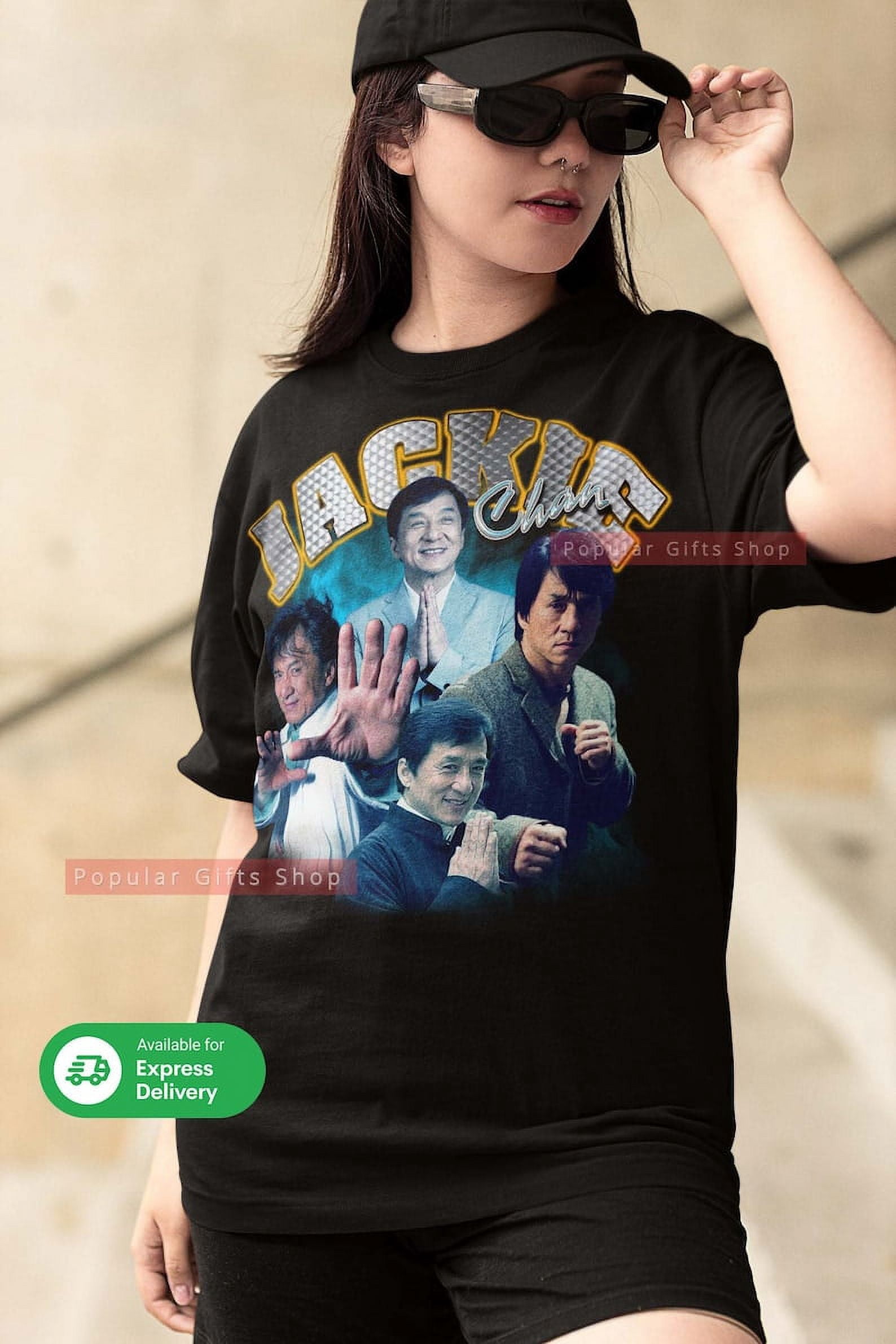 [BLACK] Jackie Chan Vintage Unisex Shirt, Vintage Jackie Chan TShirt ...