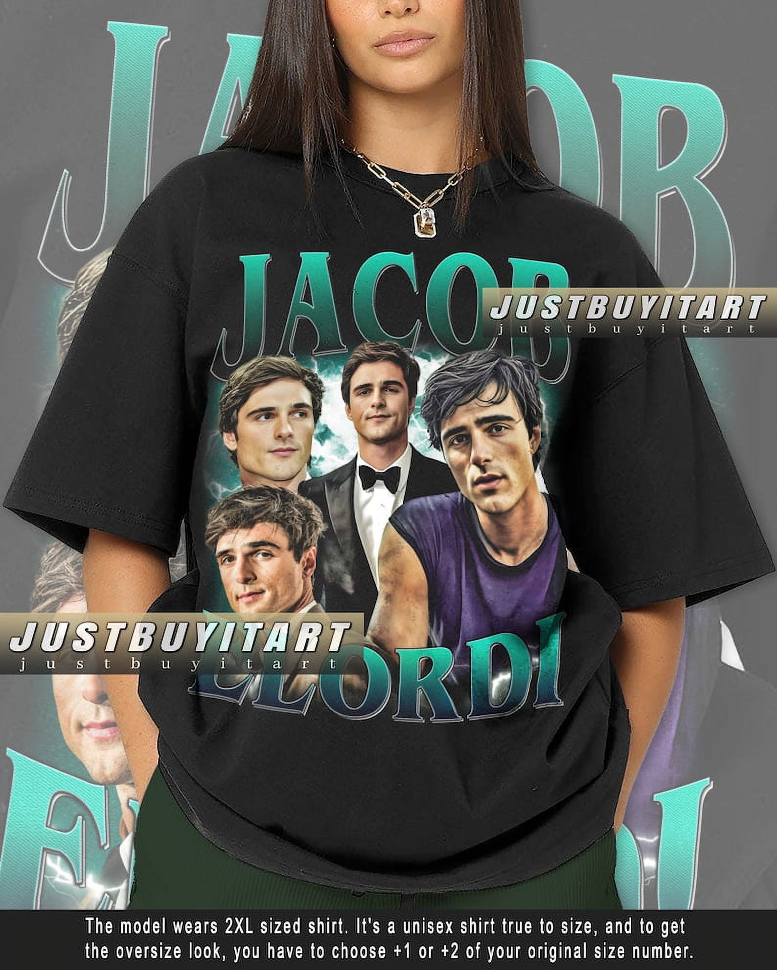 [BLACK] Jacob Elordi Shirt - Walmart.com