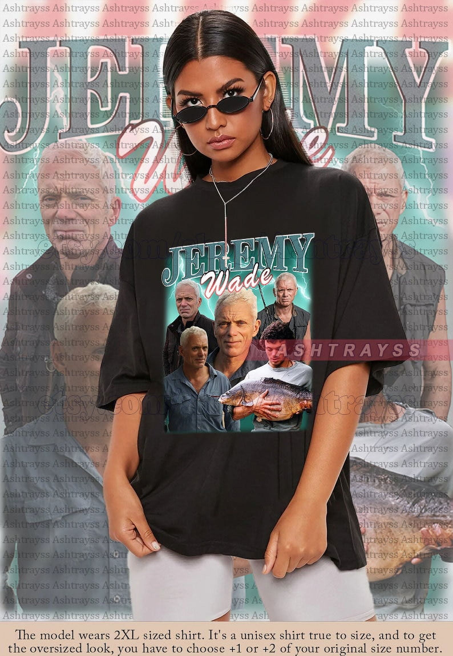 [BLACK] Jeremy Wade Vintage Graphic tee - Walmart.com