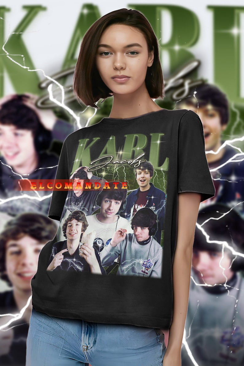 [BLACK] KARL JACOBS Vintage Shirt, Karl Jacobs Homage Tshirt, Karl ...