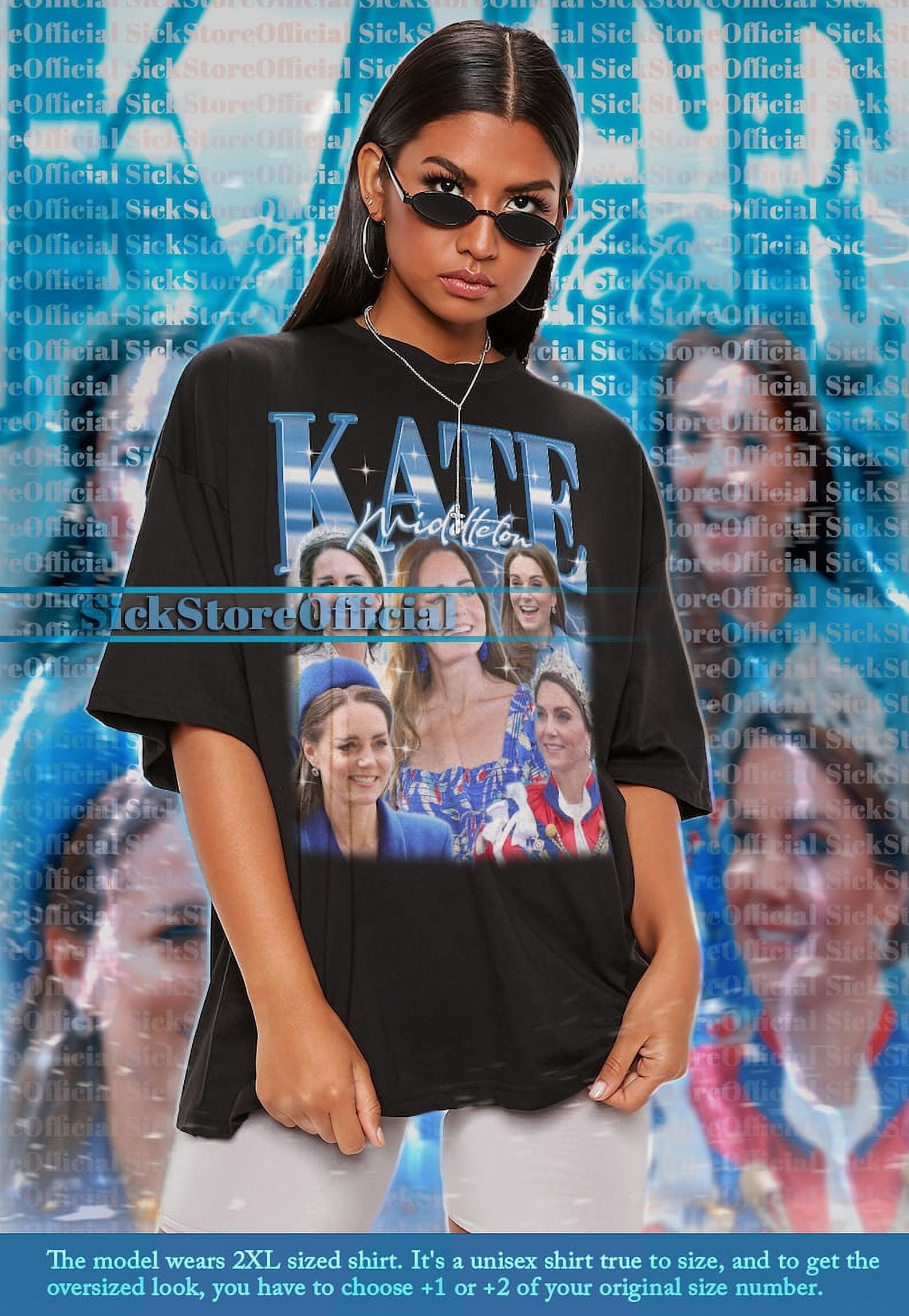 [BLACK] KATE MIDDLETON Shirt, Kate Middleton Homage T-Shirt, Catherine ...