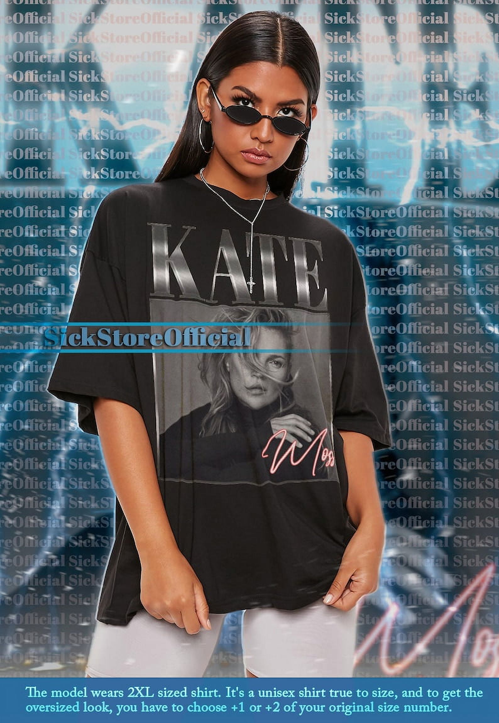 [BLACK] KATE MOSS Vintage Shirt, kate moss Homage Tshirt, kate moss Fan ...