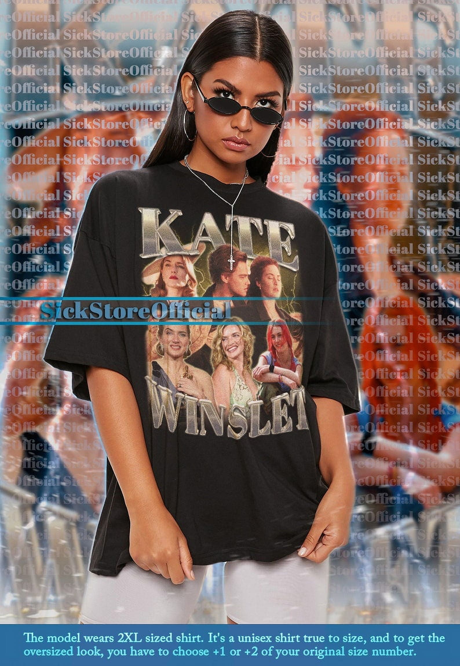 [BLACK] KATE WINSLET Vintage Shirt, Actress Kate Winslet Homage Tshirt ...