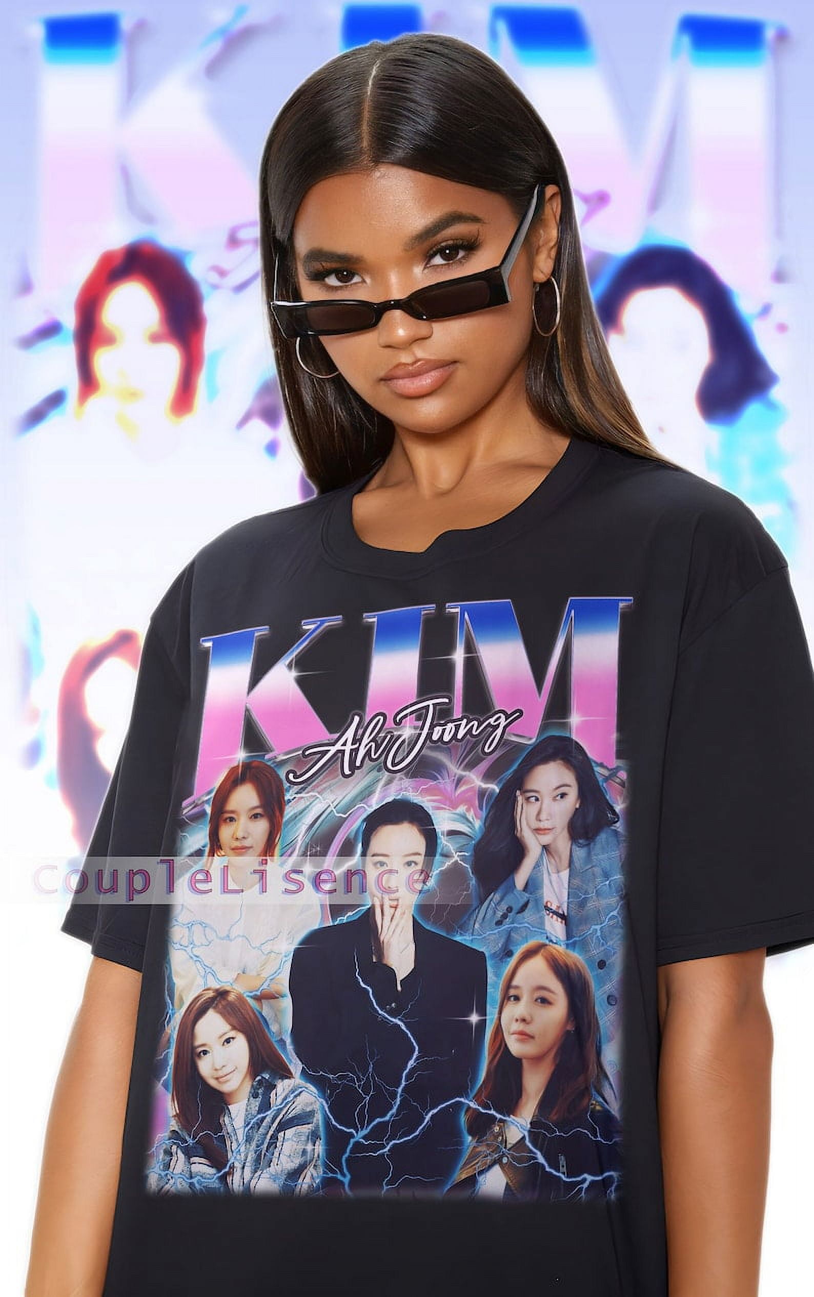 [BLACK] KIM AH-JOONG Vintage Shirt | Kim Ah-joong Homage Fan Tees | Kim ...